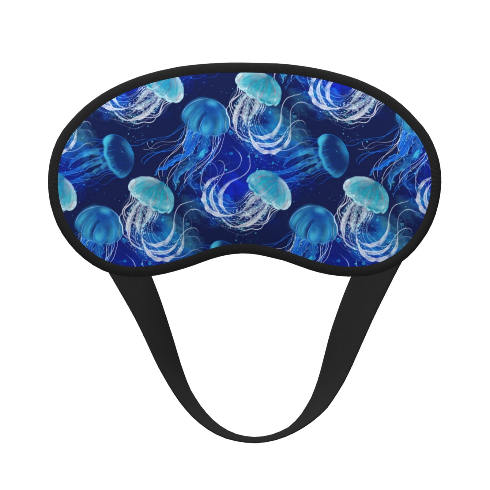Gaeub Glowing Jellyfish Pattern Printed Sleep Mask, Eye Masks for Sleeping, Eye Sleep Shade ...