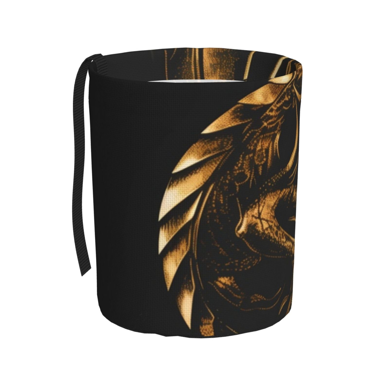 Gaeub Golden Dragon Tattoo Art Print Car Trash Can, Collapsible Trash ...