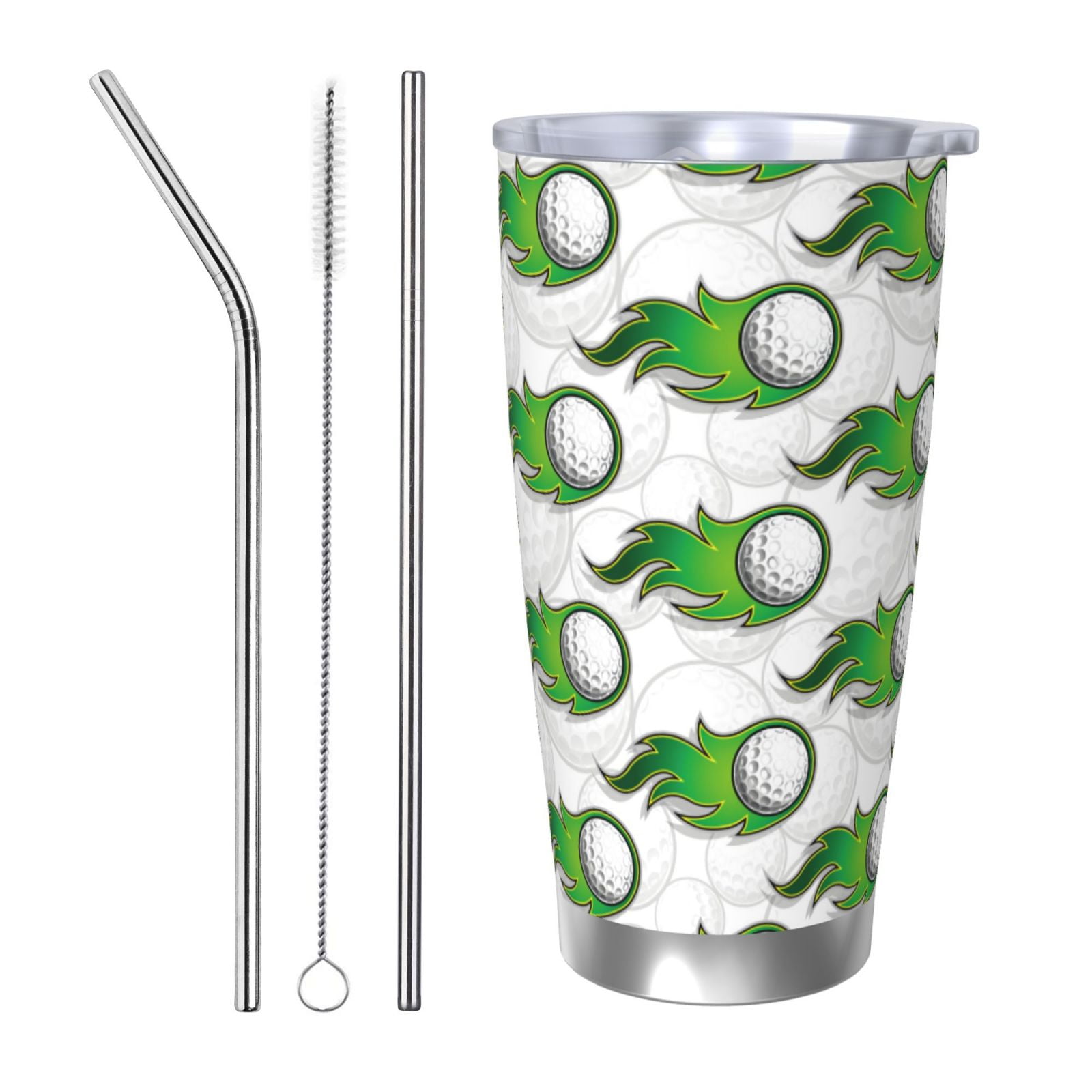 Gaeub Golf balls Print 20-Ounce Stainless Steel Car Cup,Tumblers Cups ...