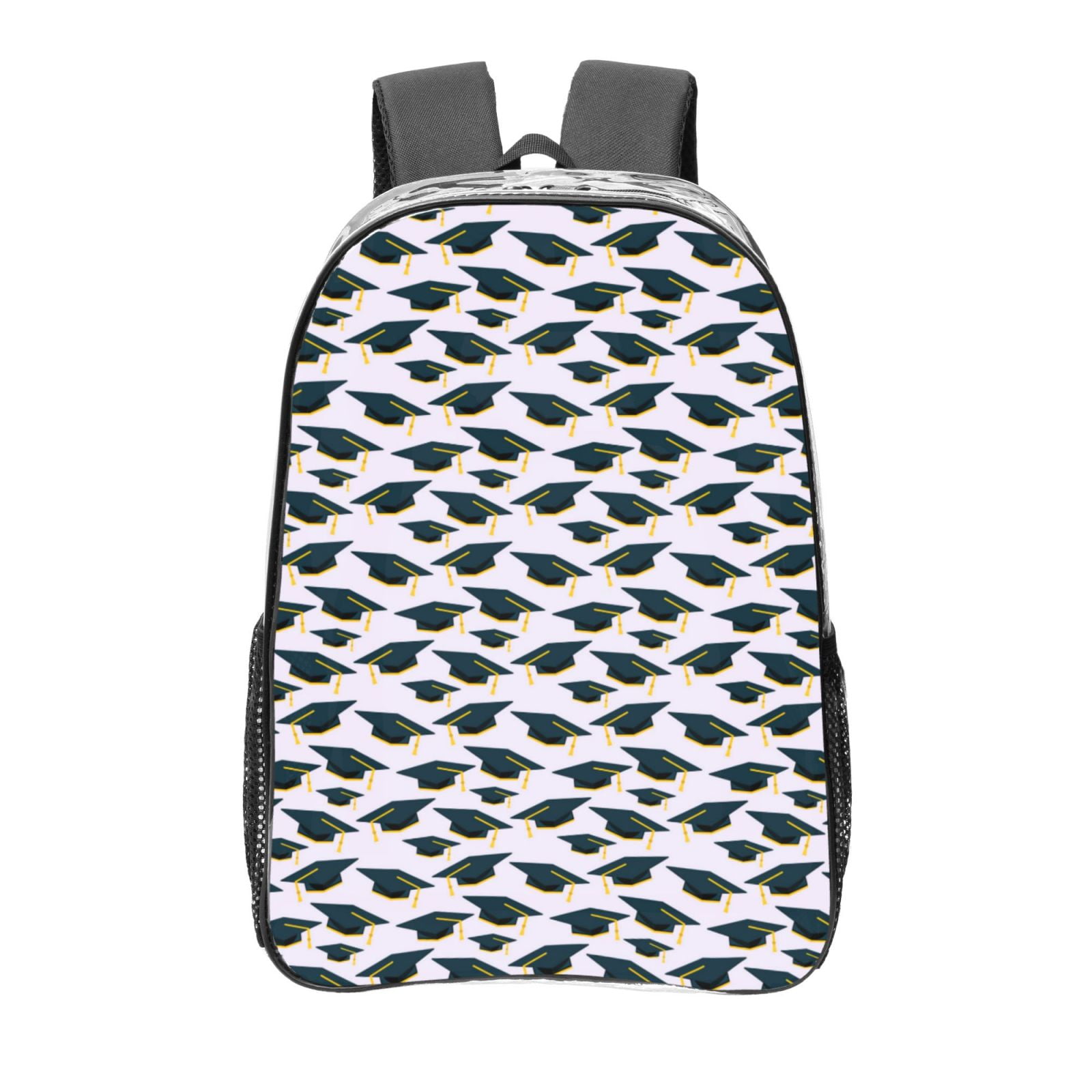 Gaeub Graduation Hats Print Clear Backpack ,Clear Transparent Backpack ...
