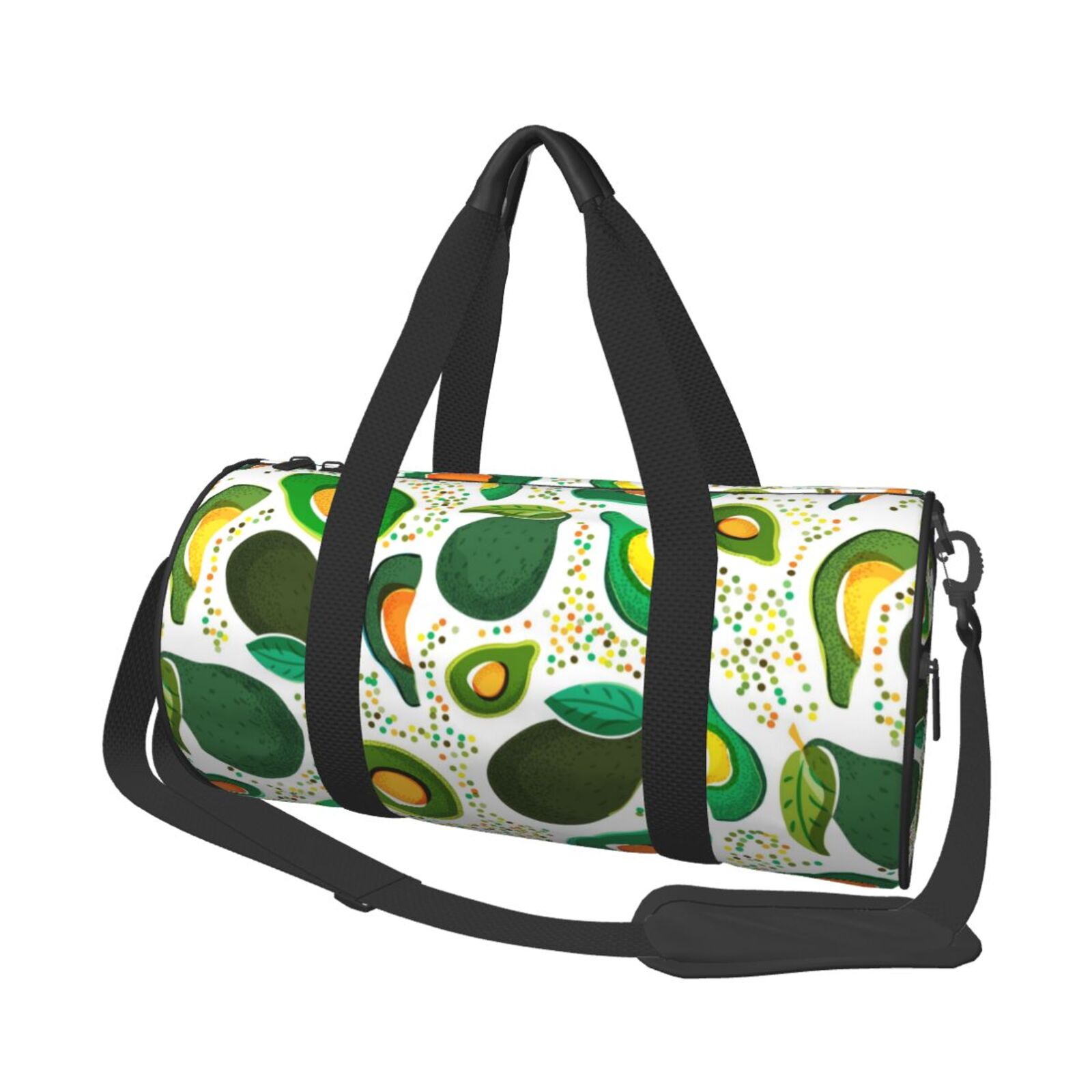 Gaeub Green Avocado Lightweight Travel Cylinder Bag Gym Tote Bag Sports ...