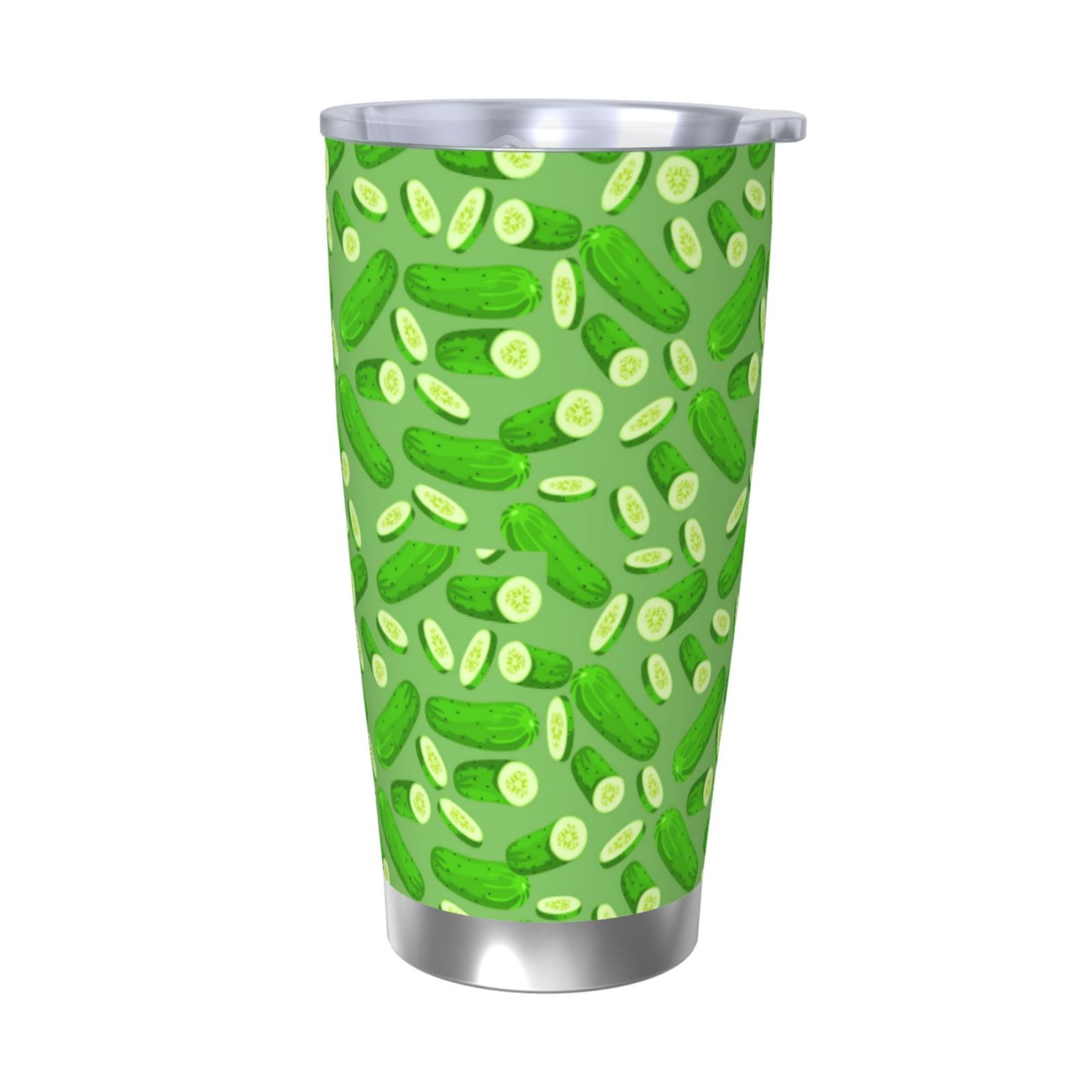 Gaeub Green Cucumber Print 20-Ounce Stainless Steel Car Cup,Tumblers ...