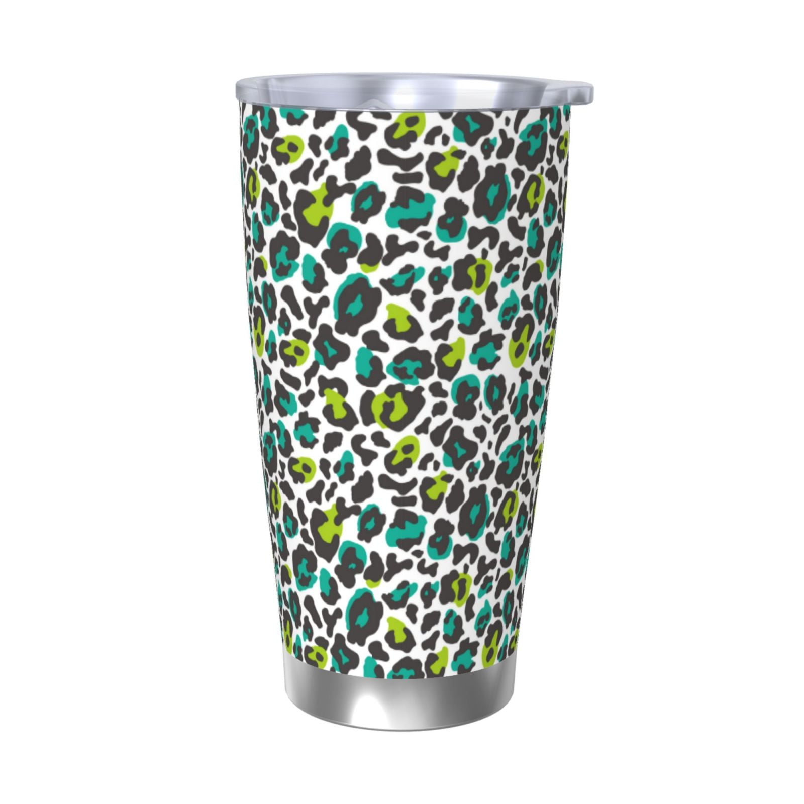 Gaeub Green Leopard Print 20-Ounce Stainless Steel Car Cup,Tumblers ...