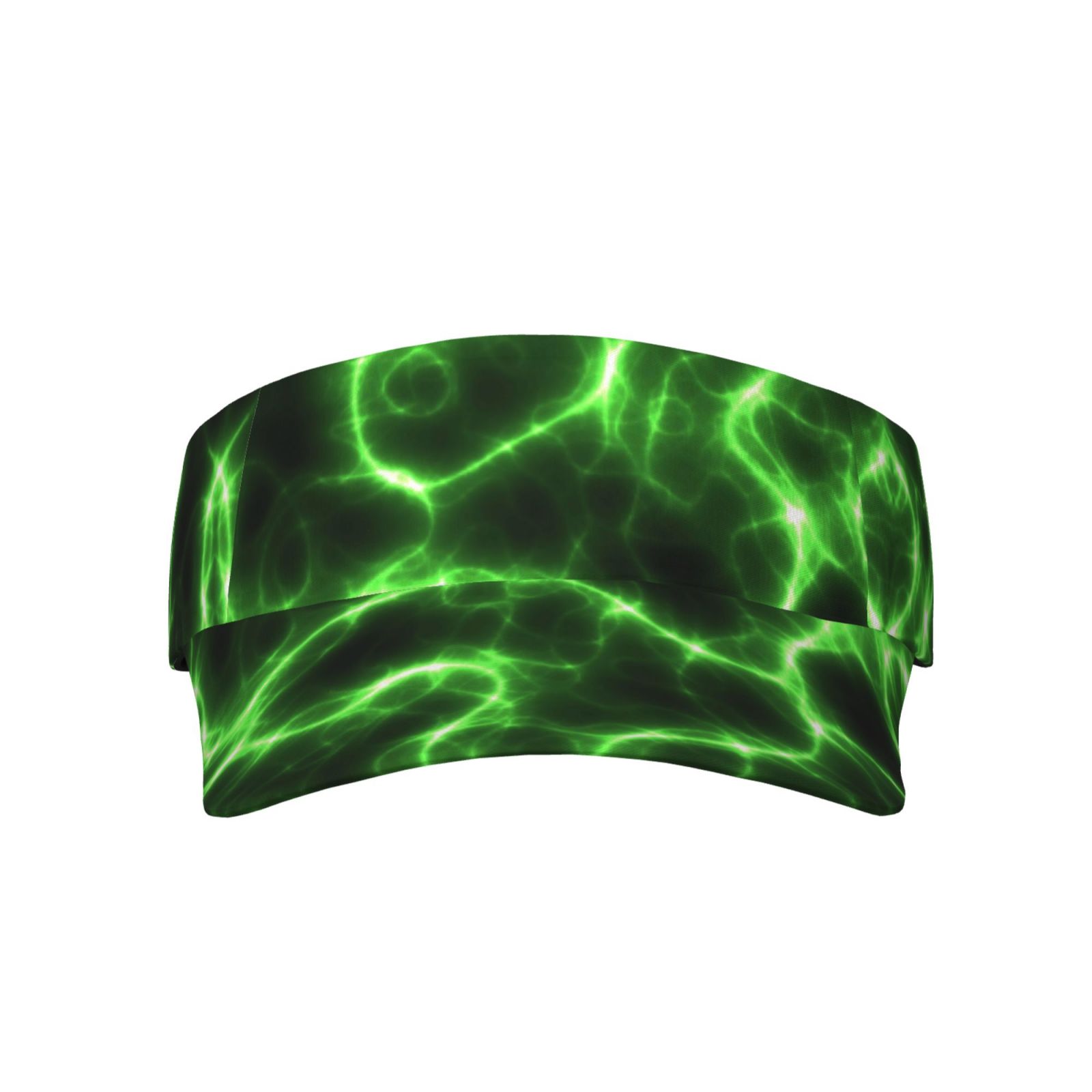 Gaeub Green Lightning Sun Visor Hats with Empty Top and Adjustable, UV ...