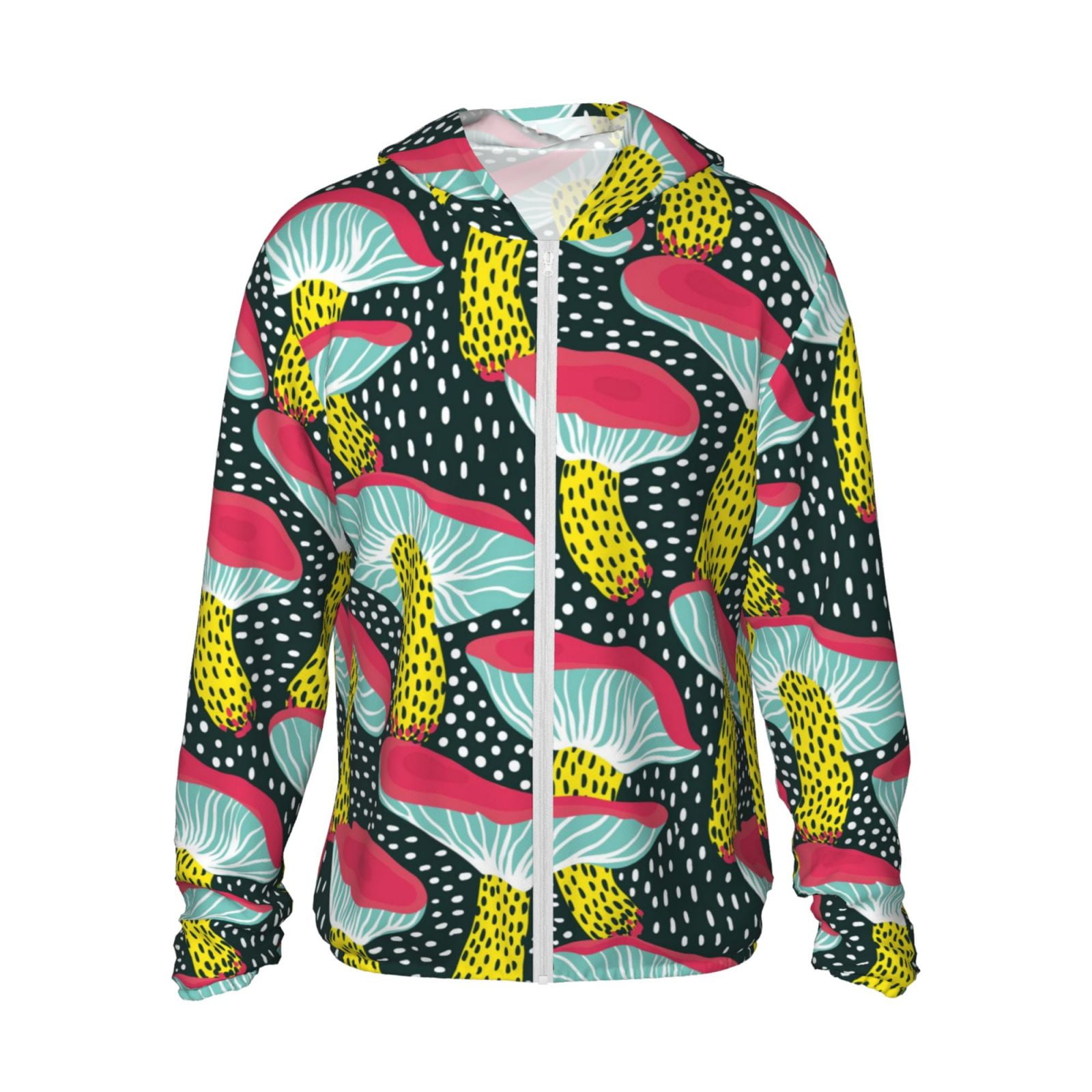 Gaeub Green Mushroom Men's and Women's UPF 50+ Long-Sleeved Sun ...