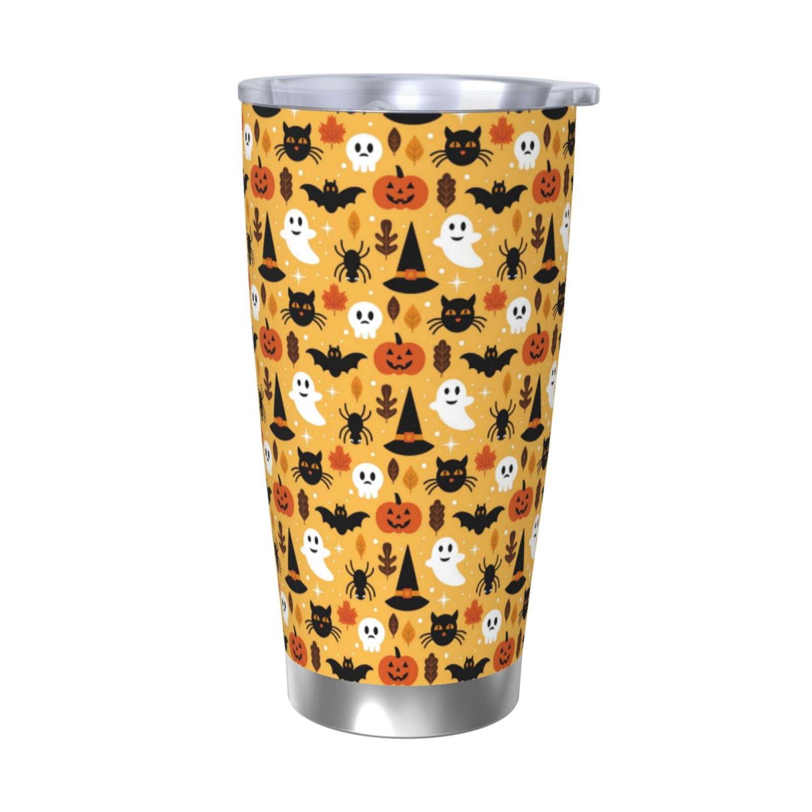Gaeub Halloween Ghost Pumpkin Print 20-Ounce Stainless Steel Car Cup ...