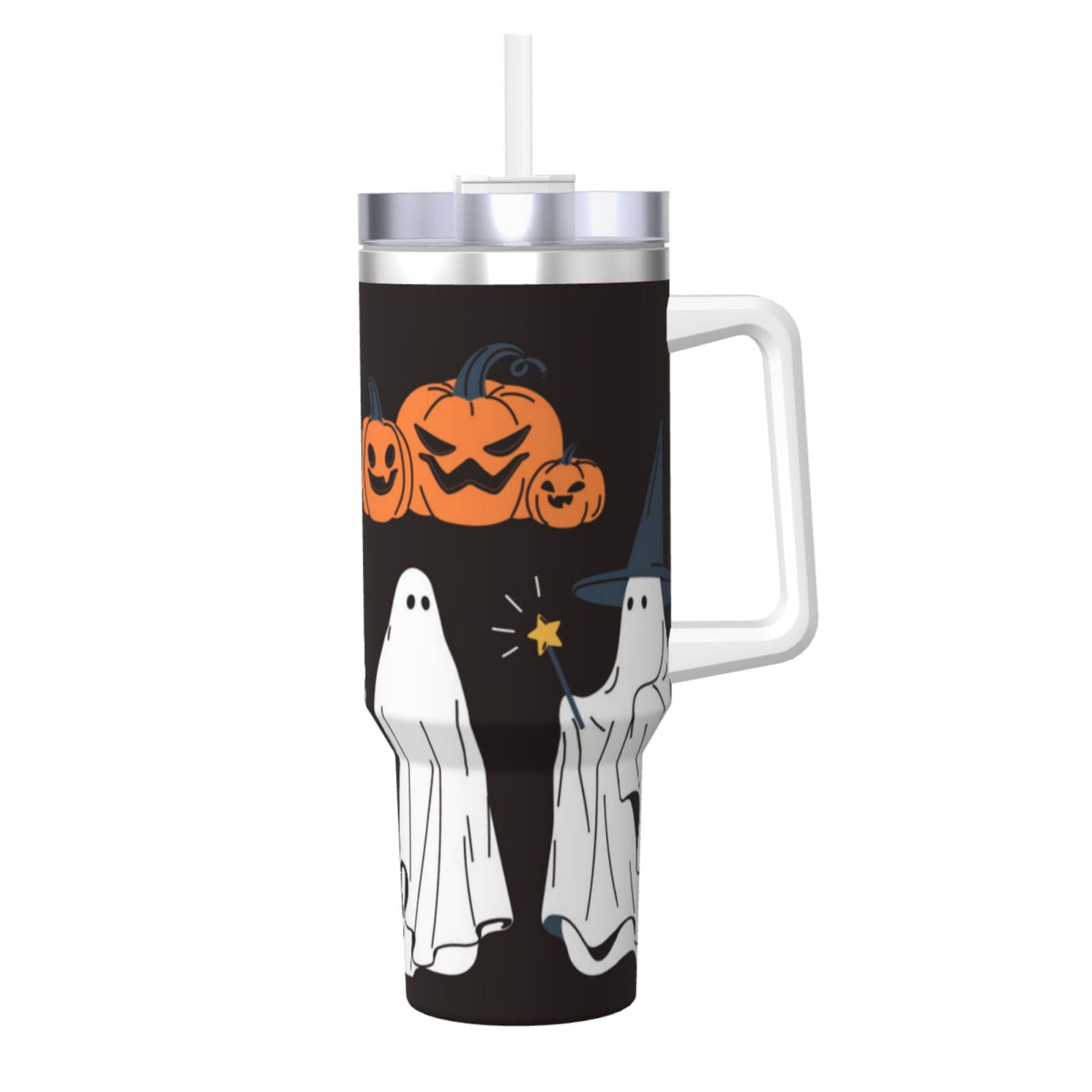 Gaeub Halloween Ghosts And Pumpkins Print Stainless Steel Hot/Cold ...
