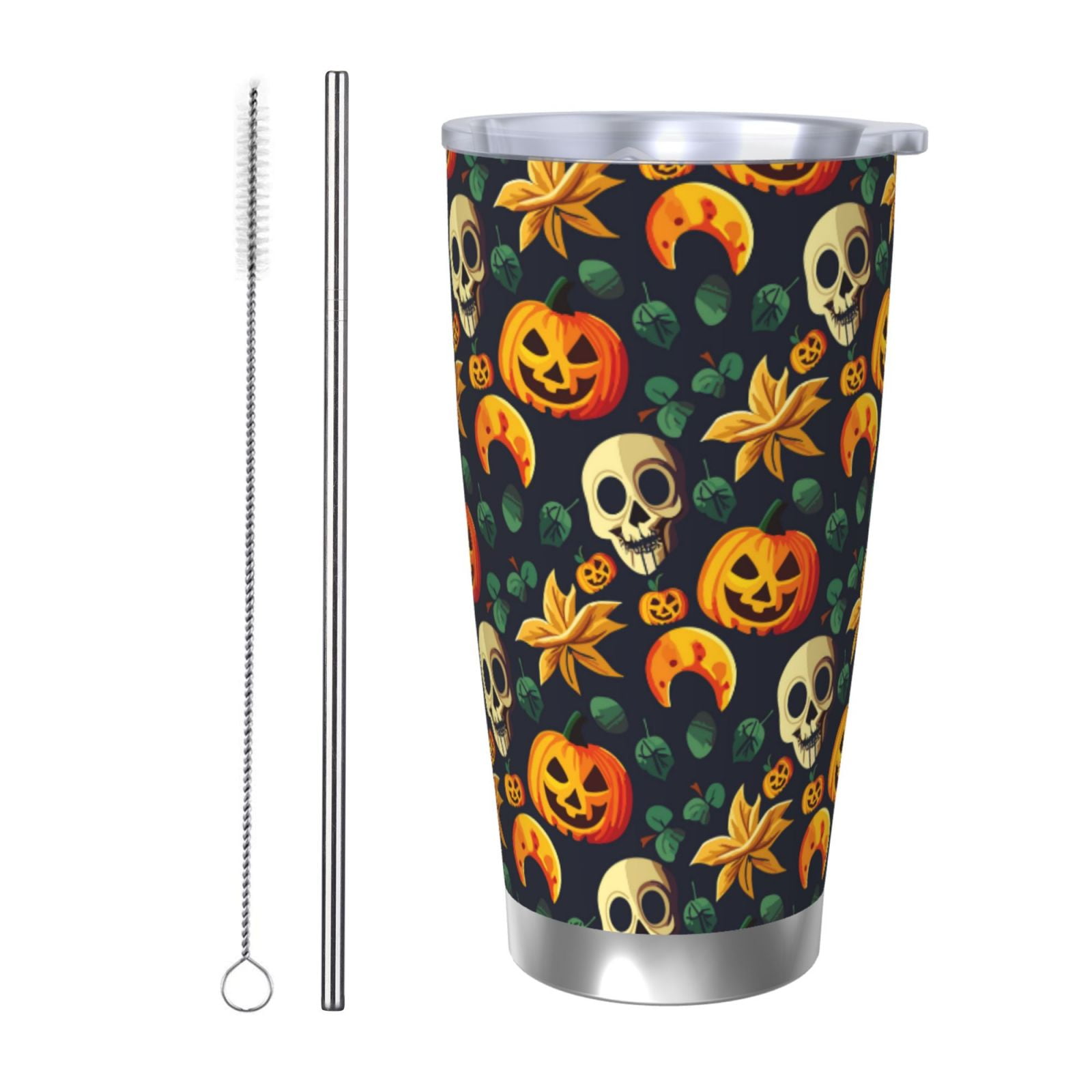 Gaeub Halloween Skull Print 20-Ounce Stainless Steel Car Cup,Tumblers ...