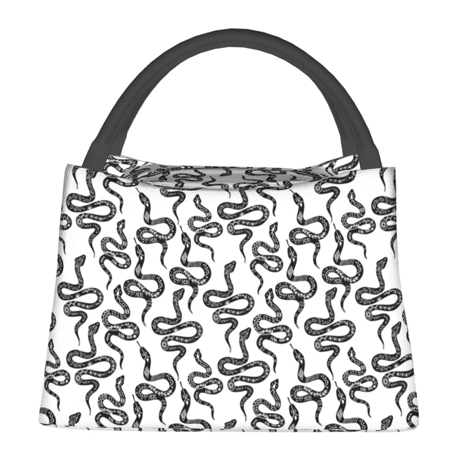 Gaeub Hand Drawn Snake Collapsible Cooler Bag Insulated,Leakproof Food ...