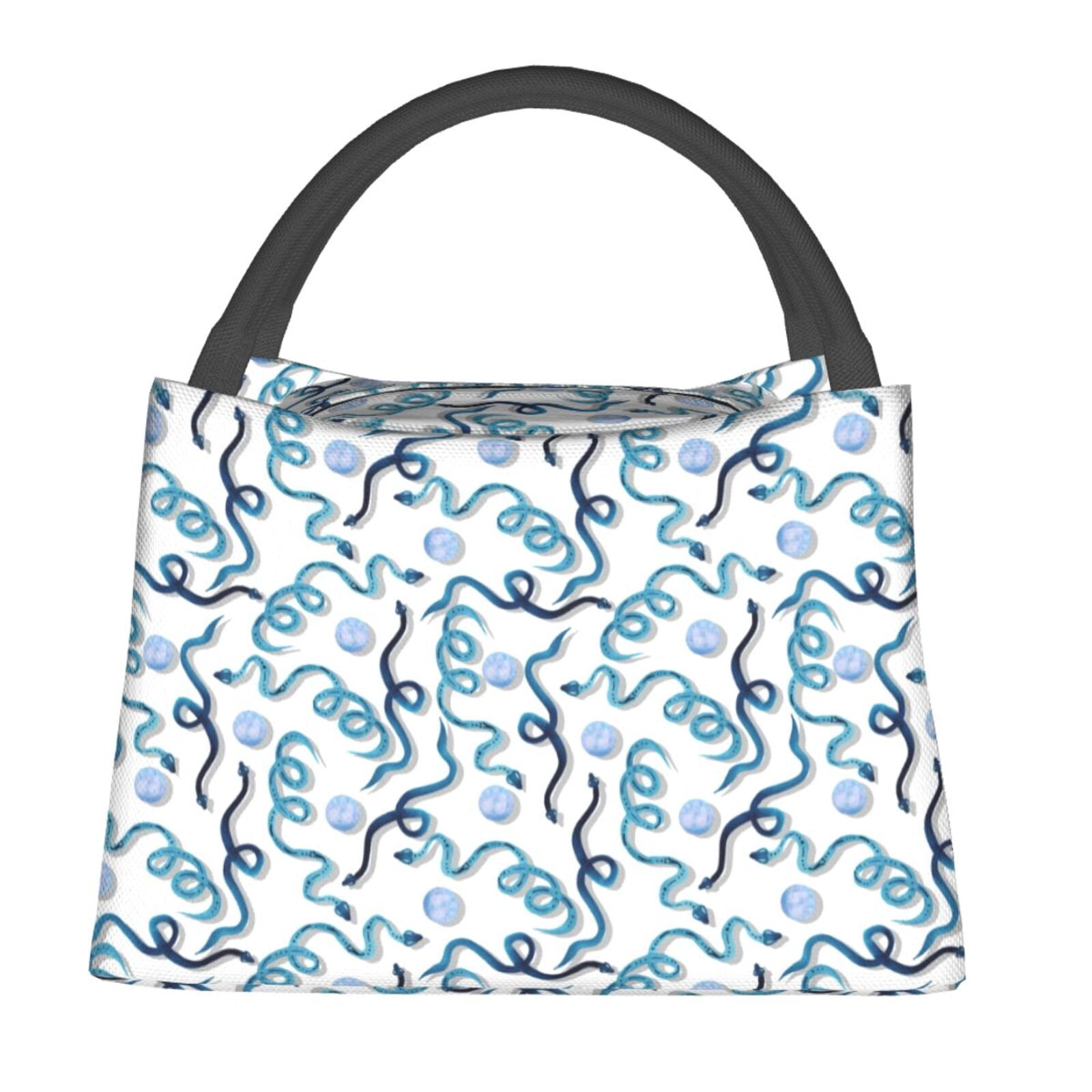 Gaeub Hand Drawn Snake Collapsible Cooler Bag Insulated,Leakproof Food ...