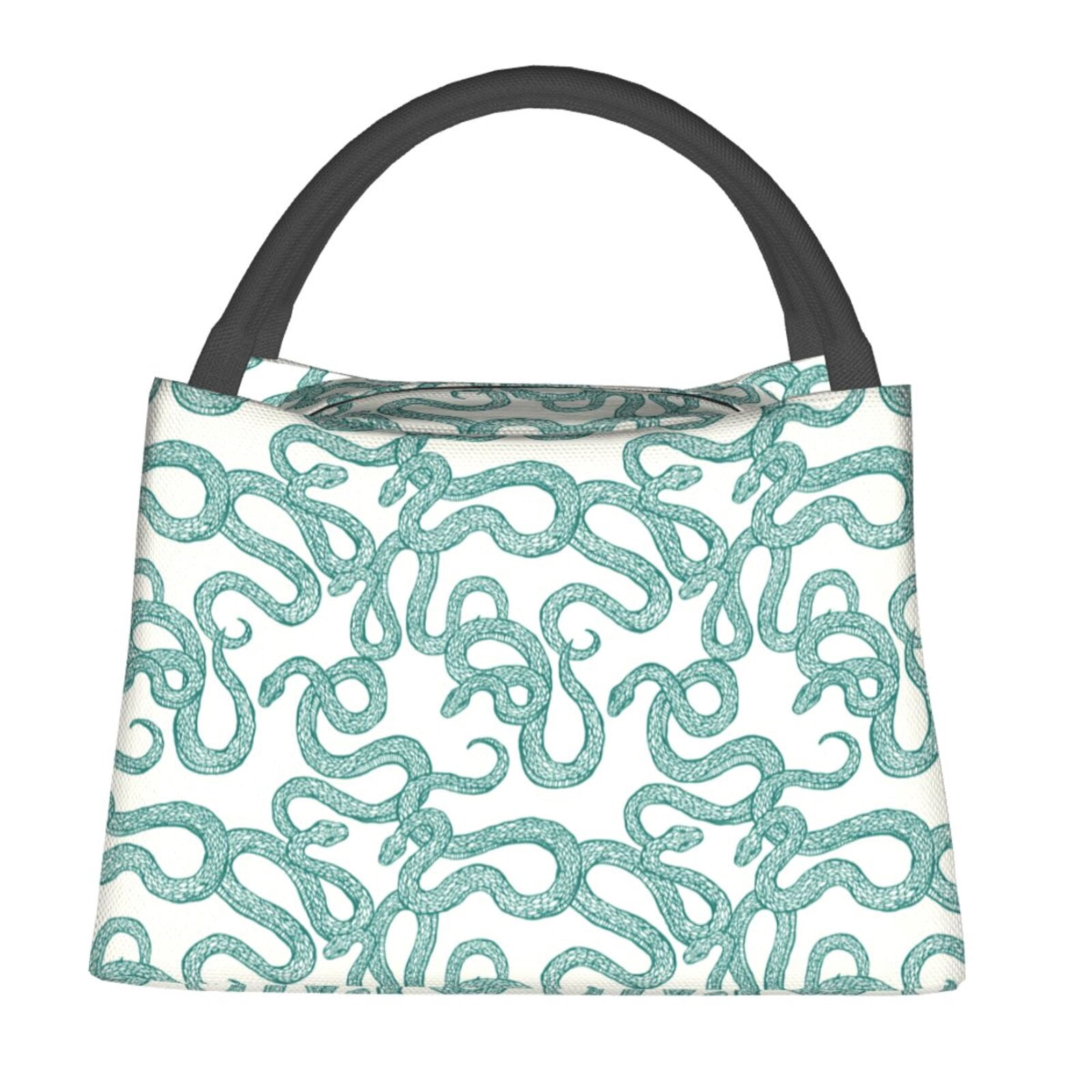 Gaeub Hand Drawn Snake Collapsible Cooler Bag Insulated,Leakproof Food ...