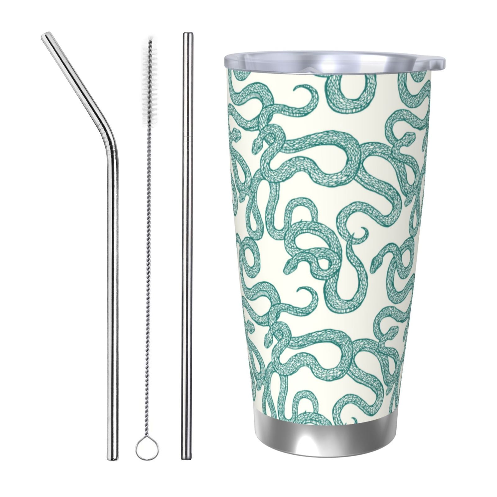 Gaeub Hand Drawn Snake Print 20-Ounce Stainless Steel Car Cup,Tumblers ...