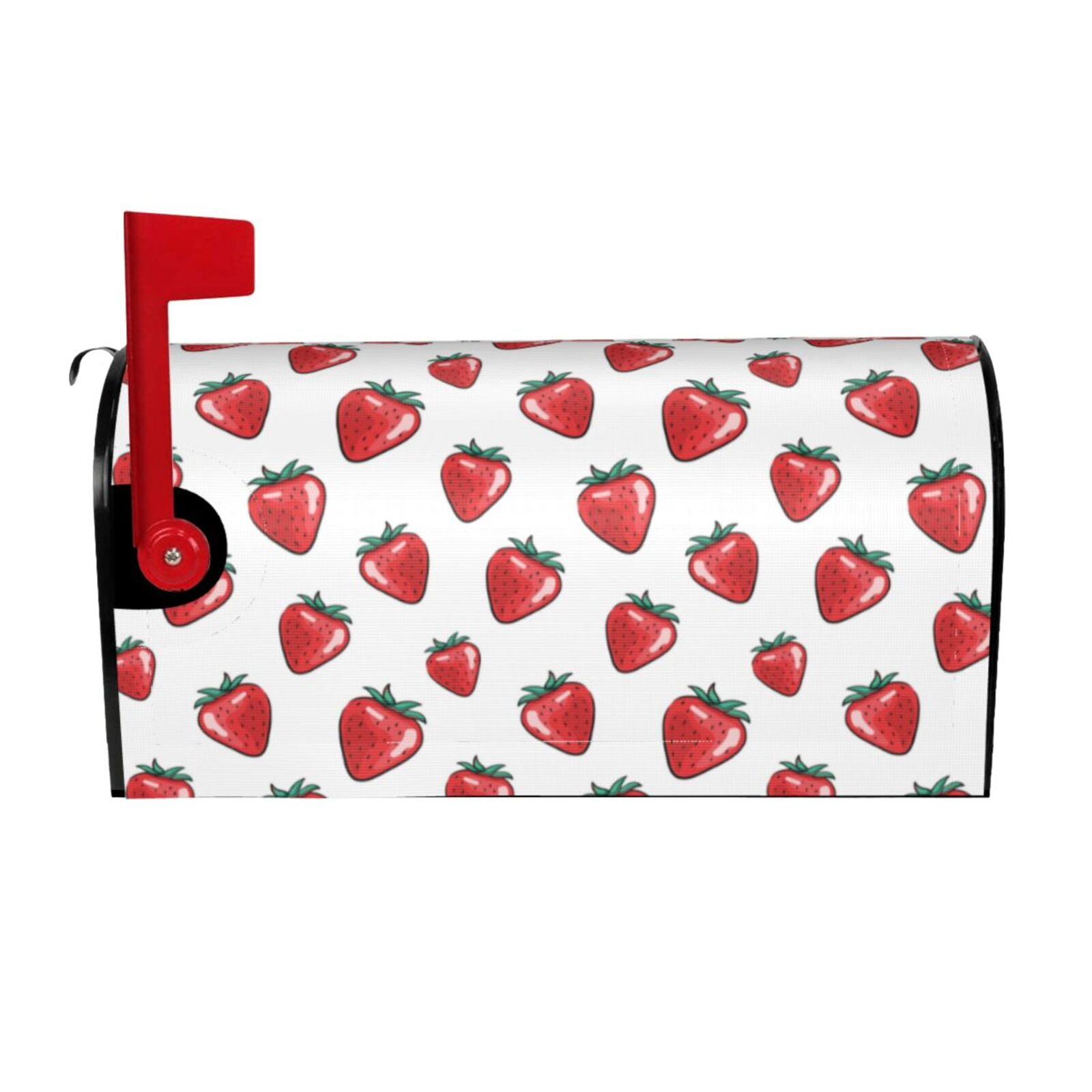 Gaeub Hand Drawn Strawberry Print Mailbox Covers Magnetic,Mailbox ...