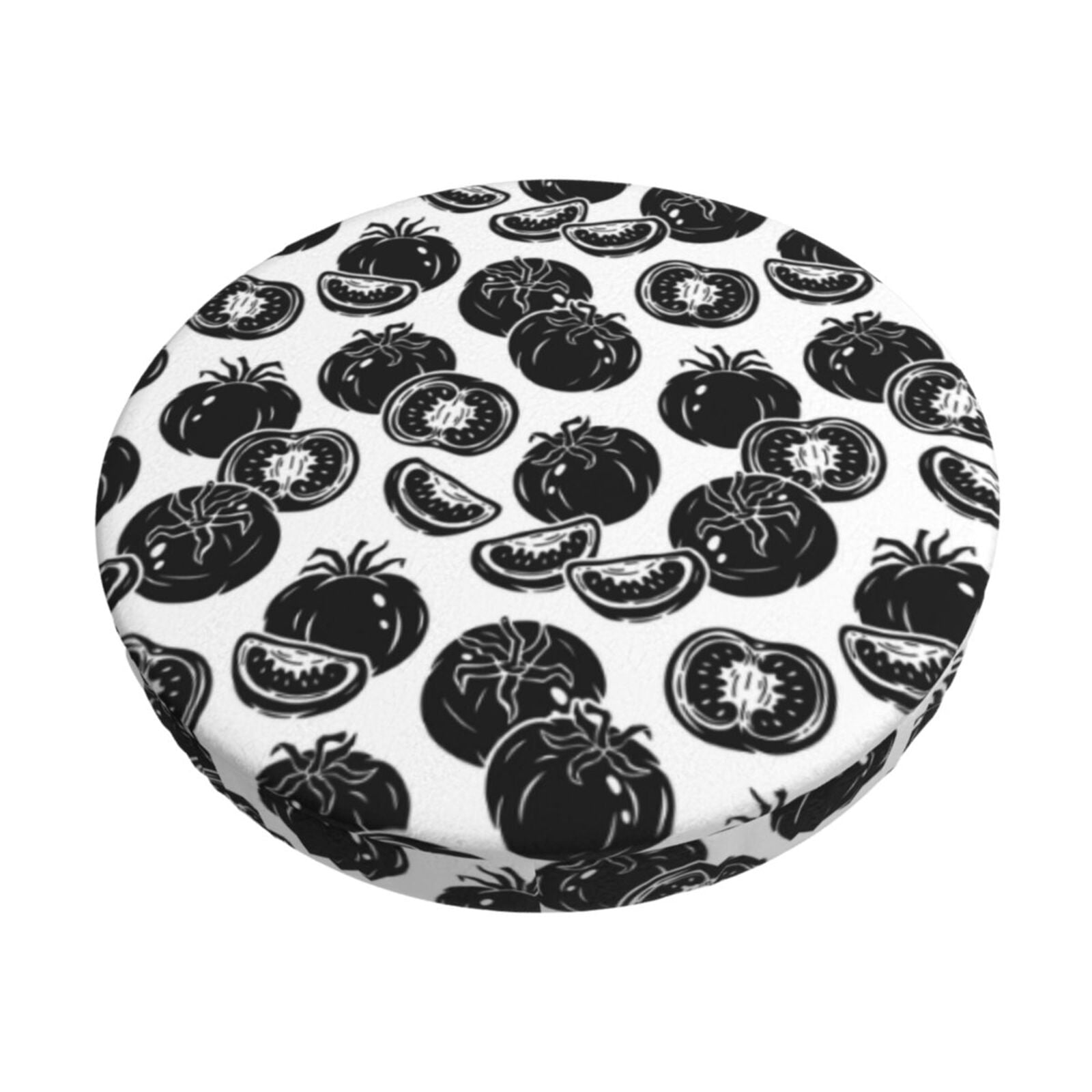 Gaeub Hand Drawn Tomatoes Velvet Stool Cushion Covers with Foam Padding ...