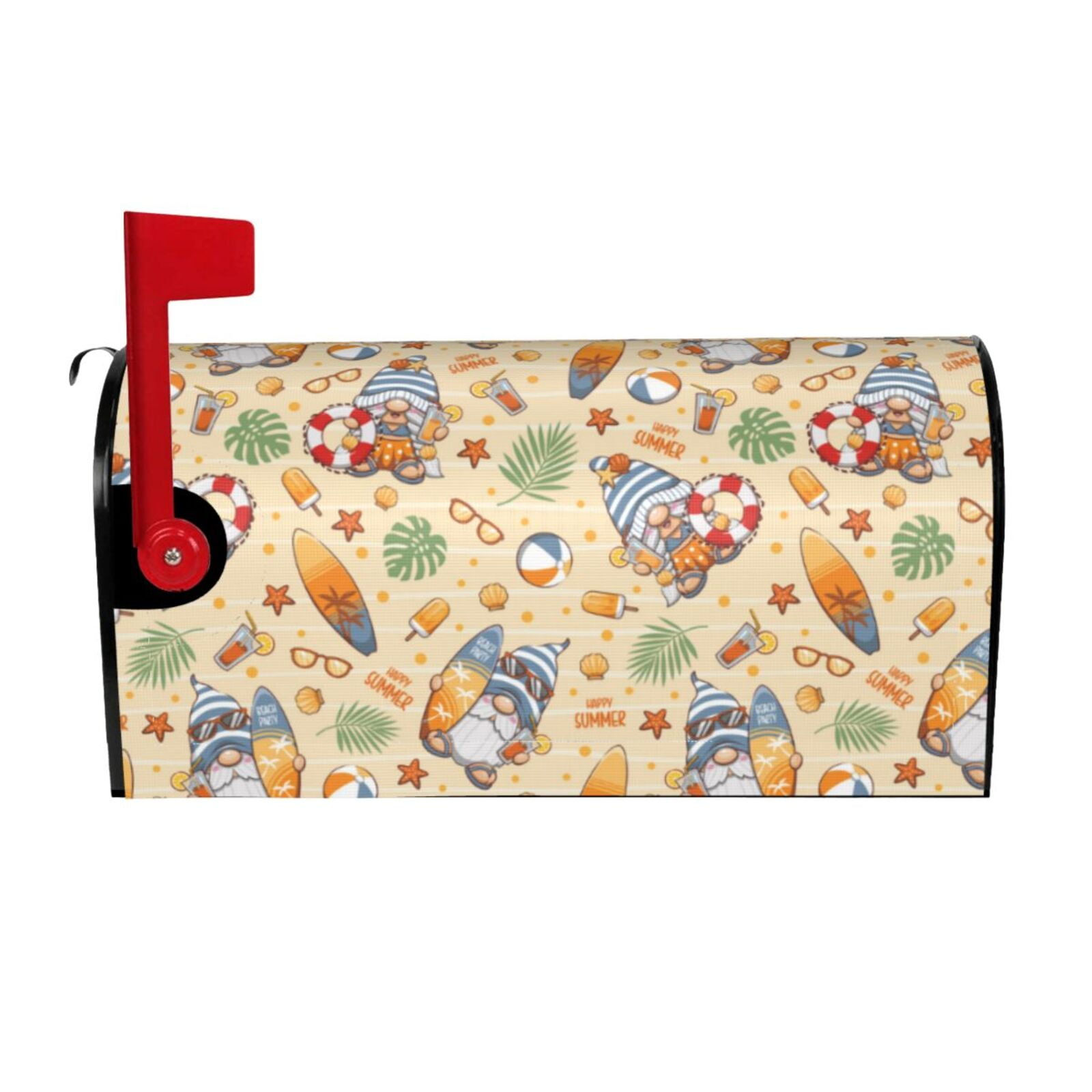 Gaeub Happy Summer With Gnome Print Mailbox Covers Magnetic,Mailbox ...