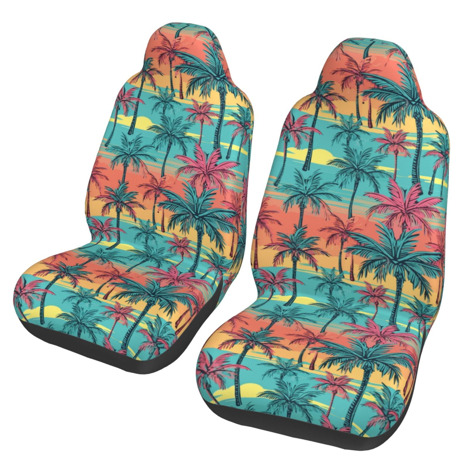 Gaeub Hawaii Palms 2Pack Full Set Car Seat Covers with Soft Padding ...