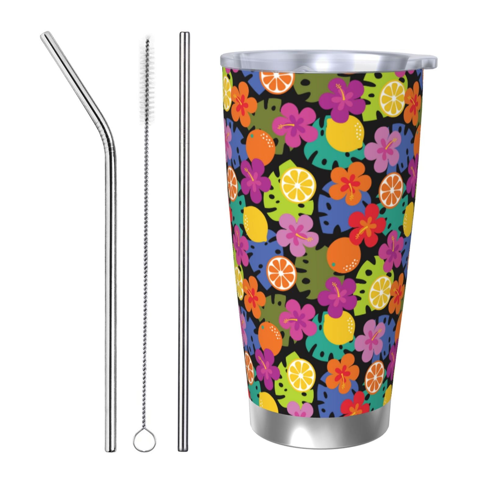 Gaeub Hawaiian Style Print 20-Ounce Stainless Steel Car Cup,Tumblers ...