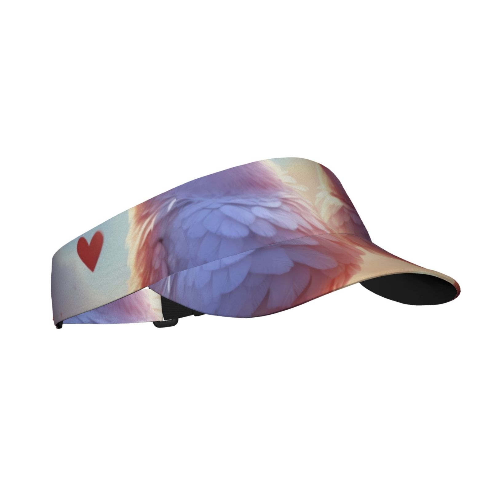 Gaeub Heart Sky Bird Couple Printed Sport Sun Visor Hats ,Adjustable ...