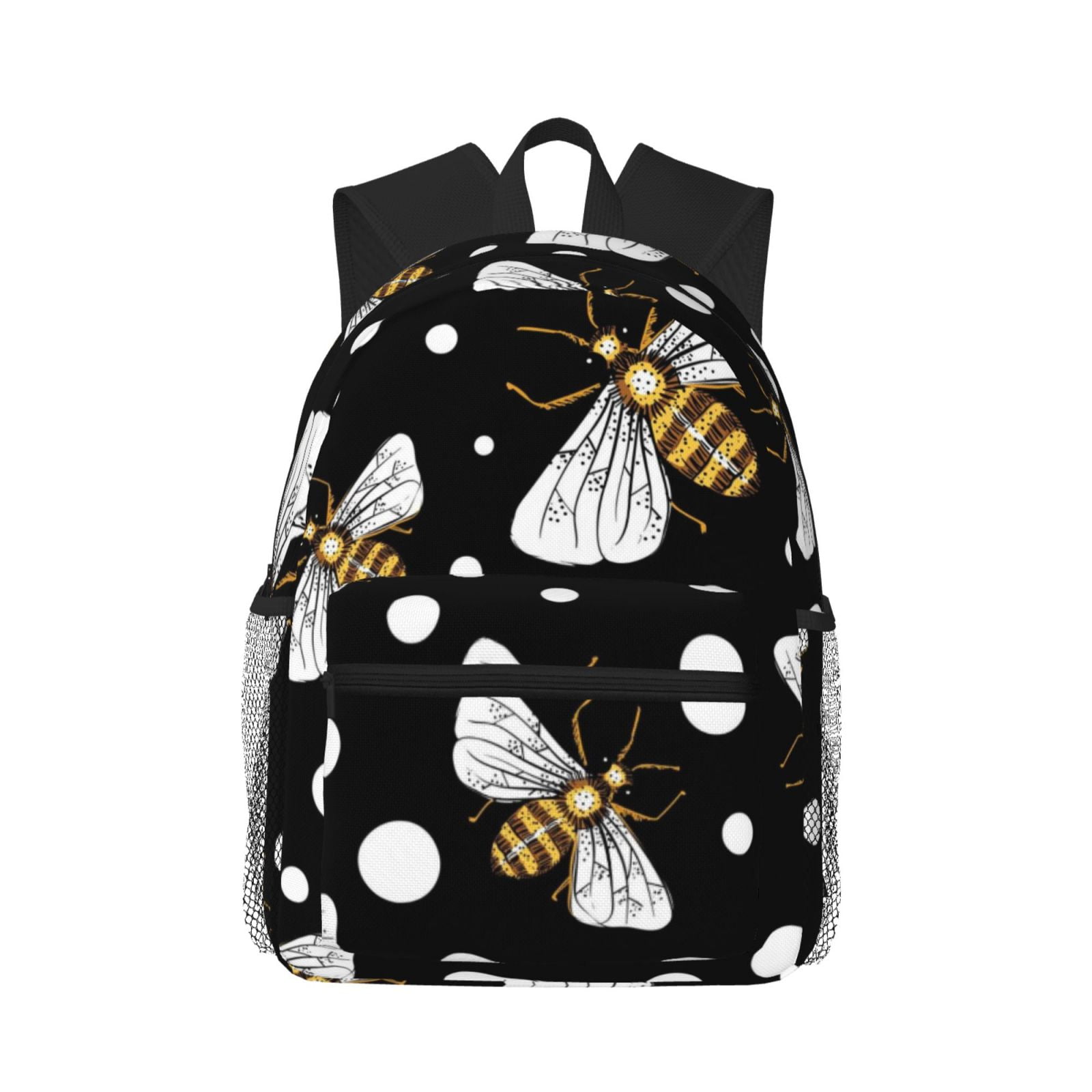 Gaeub Honey Bees at Night School Backpack Waterproof Bookbag for Men ...