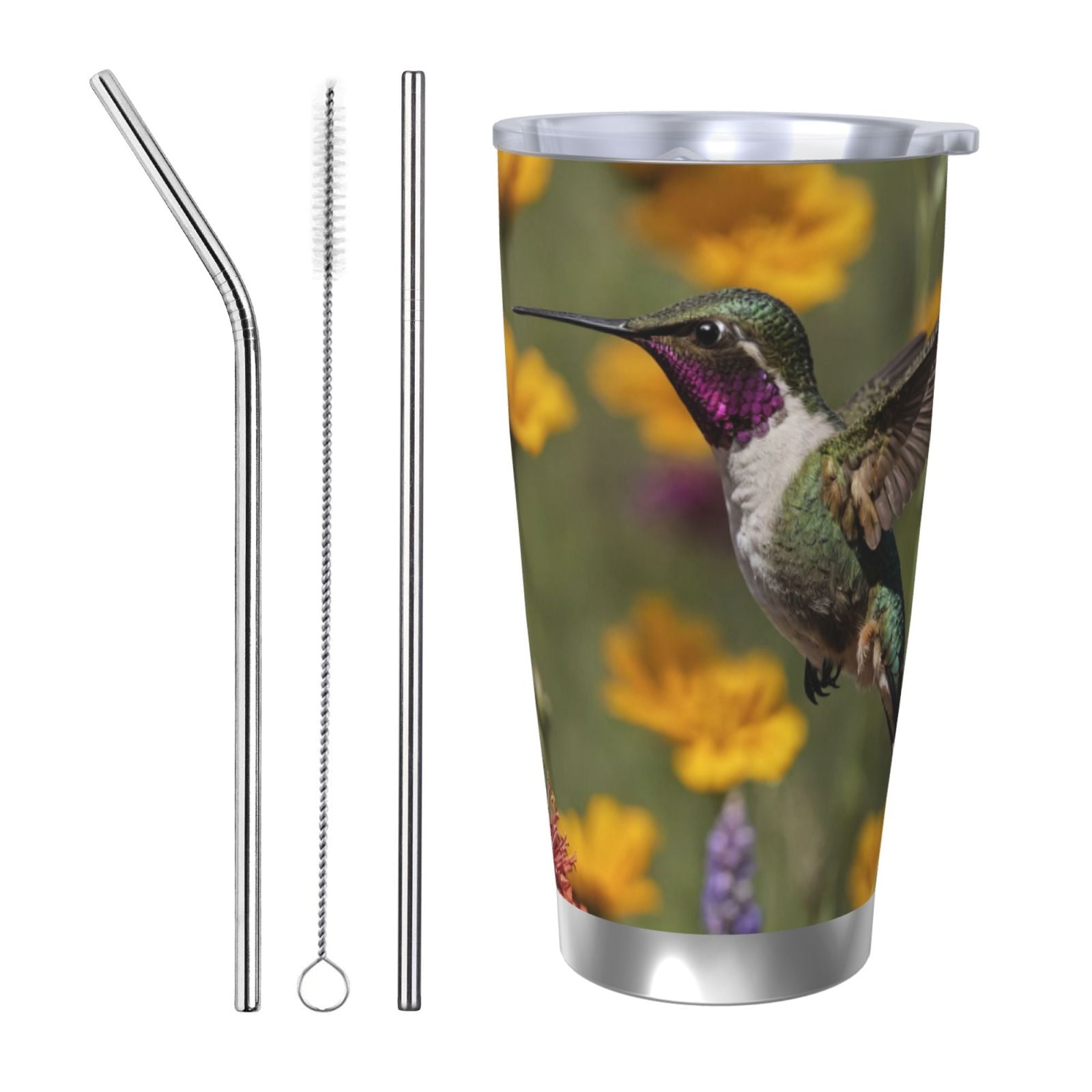 Gaeub Humming Bird Print 20-Ounce Stainless Steel Car Cup,Tumblers Cups ...