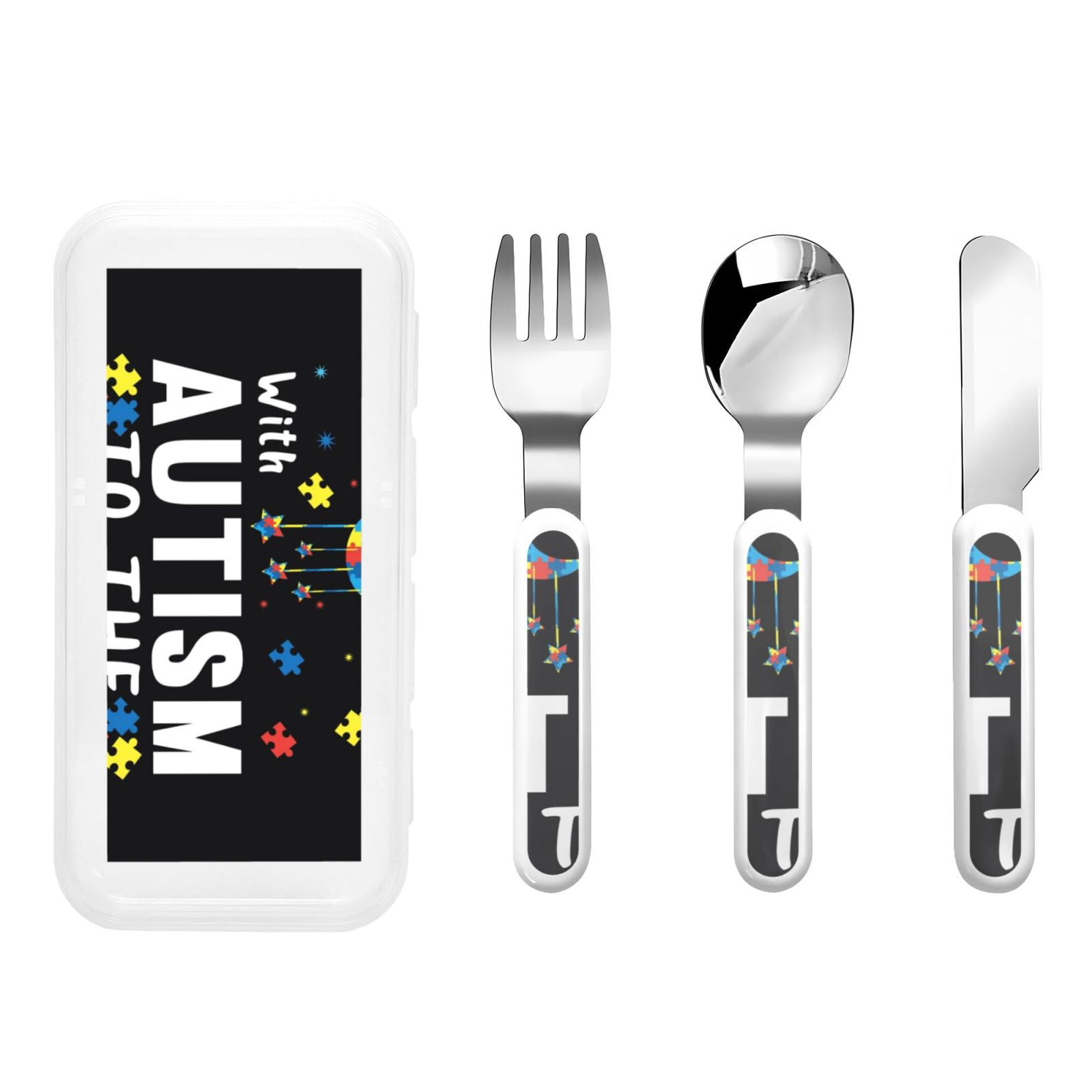 Gaeub I Love With Autism To The Moon And Back Print 3-Piece Children ...