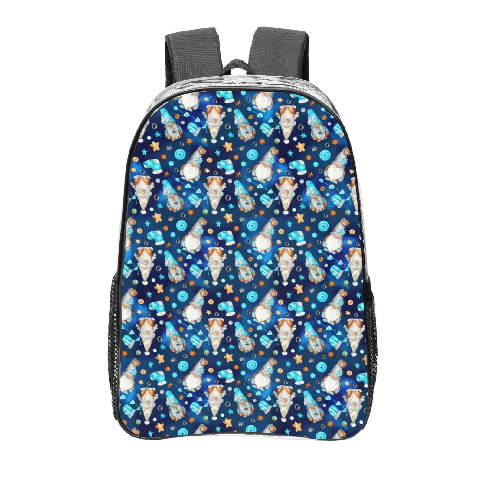 Gaeub Ice blue old man cute winter Print Clear Backpack ,Clear ...