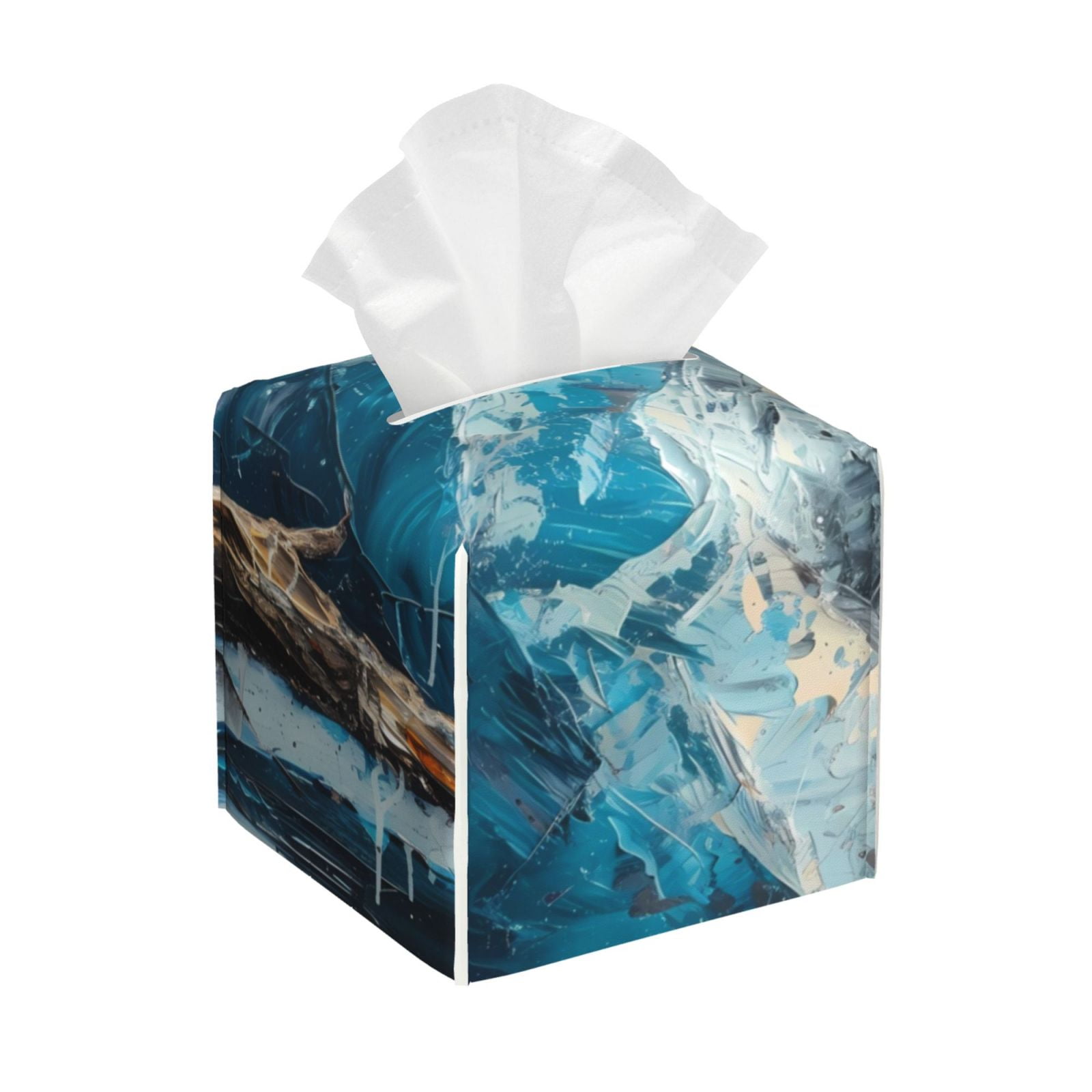 Gaeub Iceberg Bald Eagle Print Leather Tissue Box Cover Square,Tissue ...