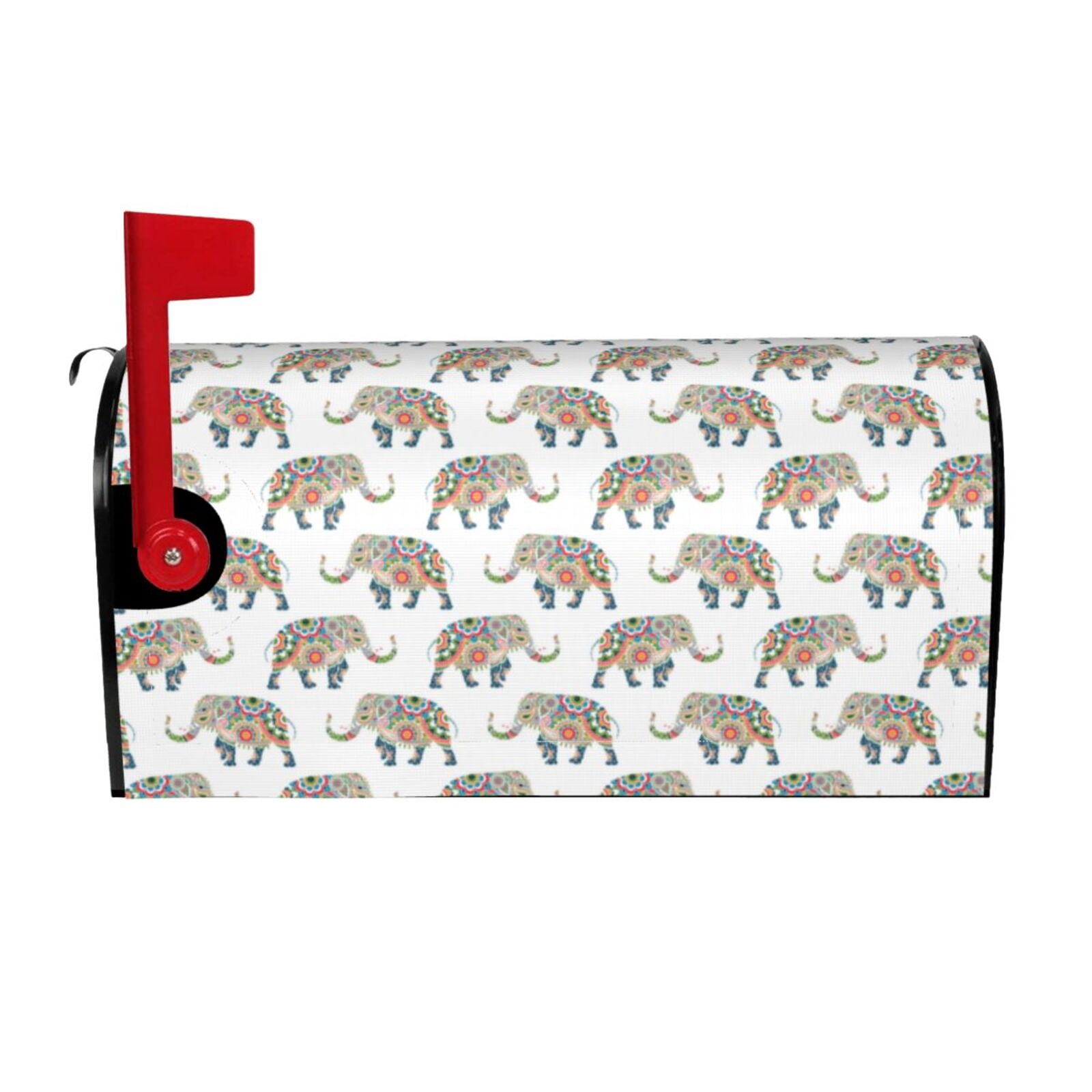 Gaeub Indian Elephant Print Mailbox Covers Magnetic,Mailbox Covers ...