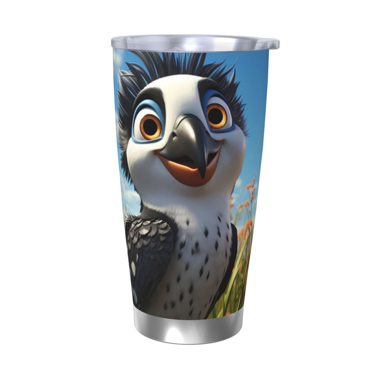 Gaeub Joyful Animated Bird Print 20-Ounce Stainless Steel Car Cup ...
