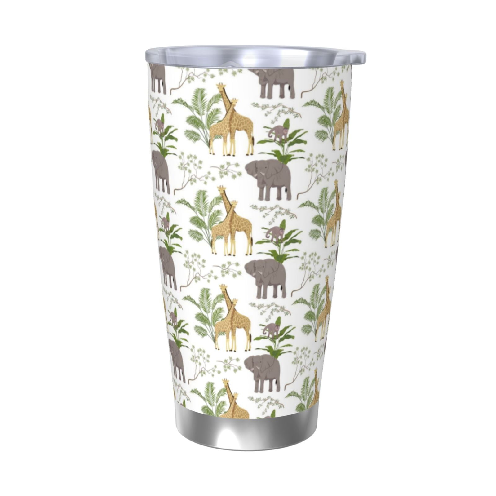 Gaeub Jungle Animal Print 20-Ounce Stainless Steel Car Cup,Tumblers ...