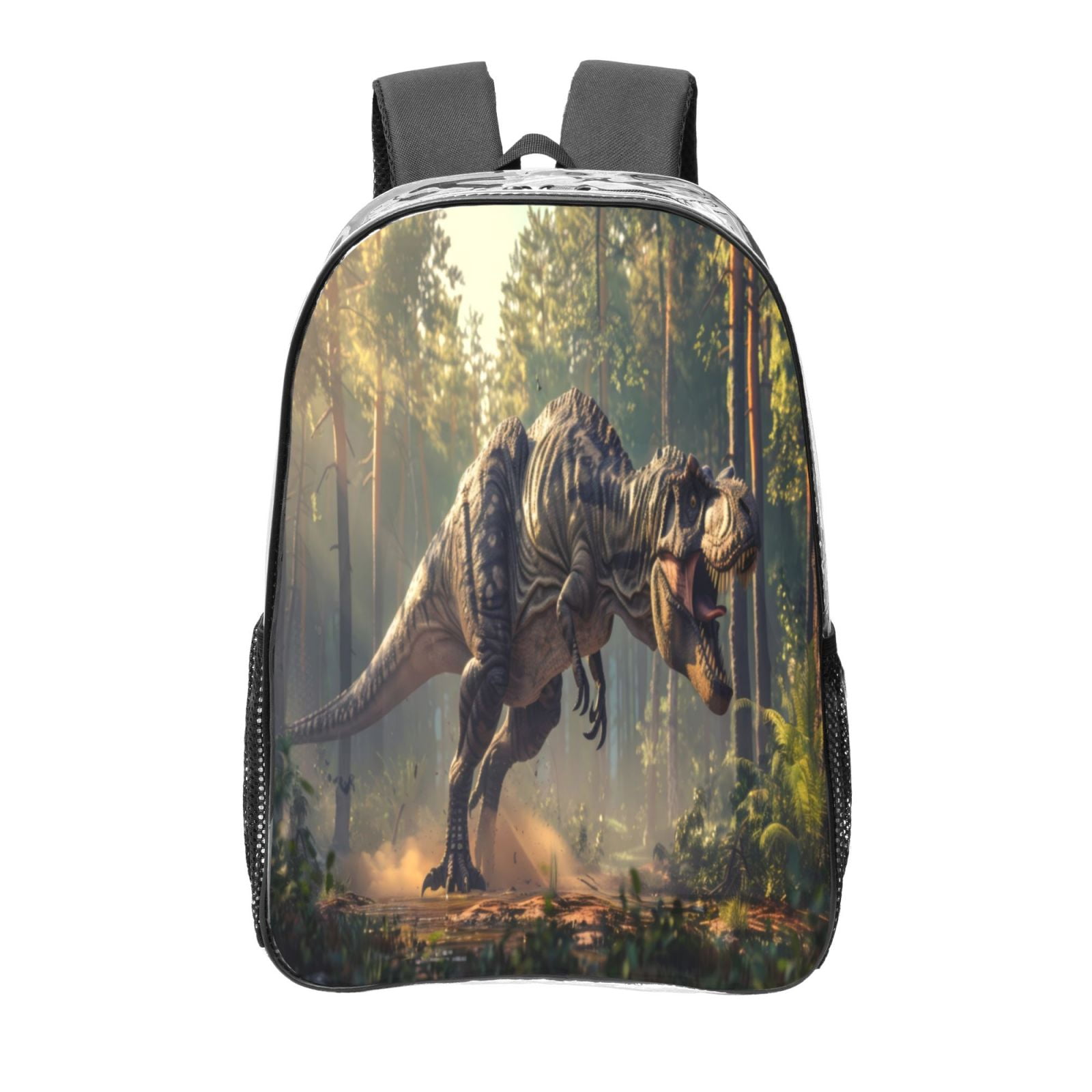 Gaeub Jungle Dinosaur Print Clear Backpack ,Clear Transparent Backpack ...