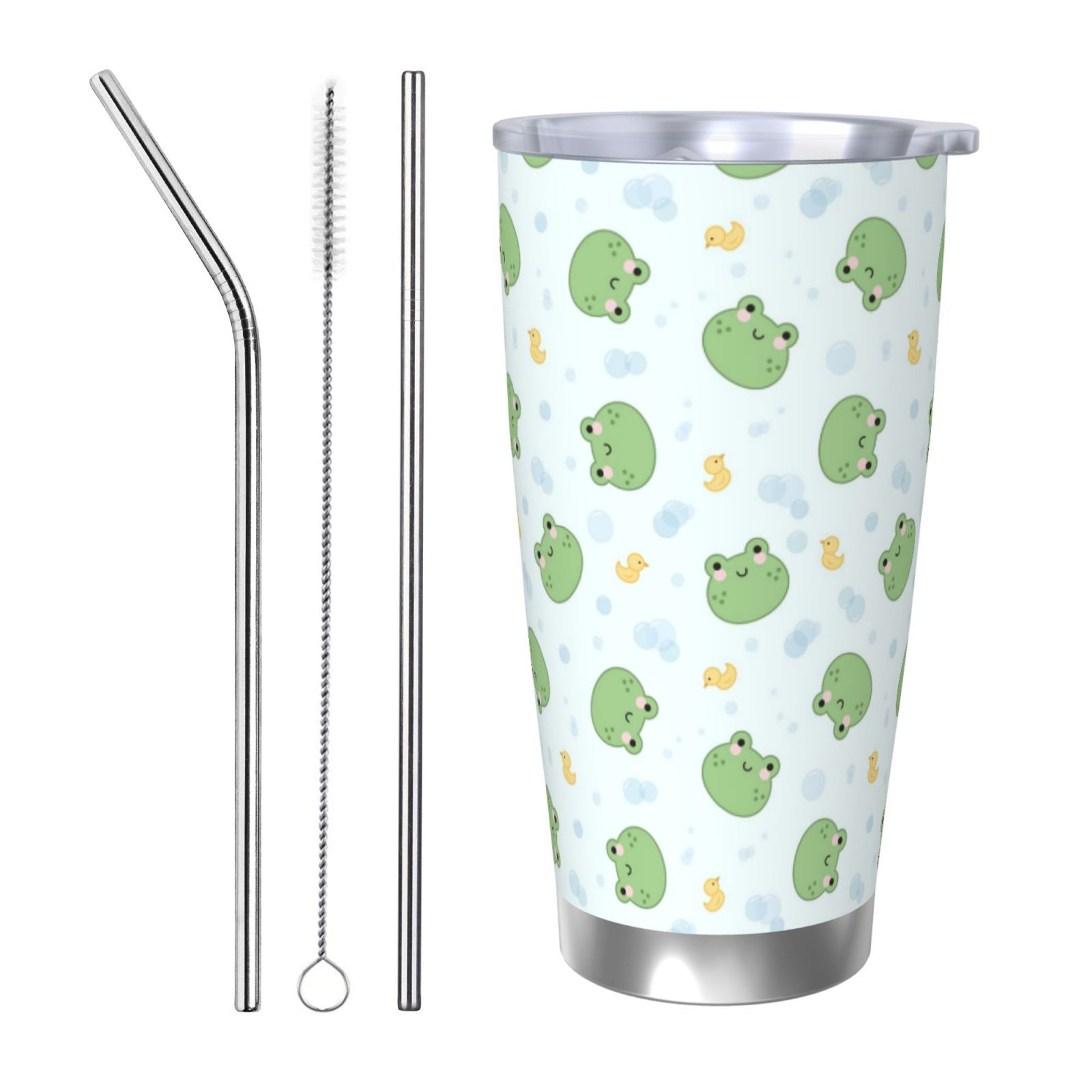 Gaeub Kawaii Frogs Print 20-Ounce Stainless Steel Car Cup,Tumblers Cups ...
