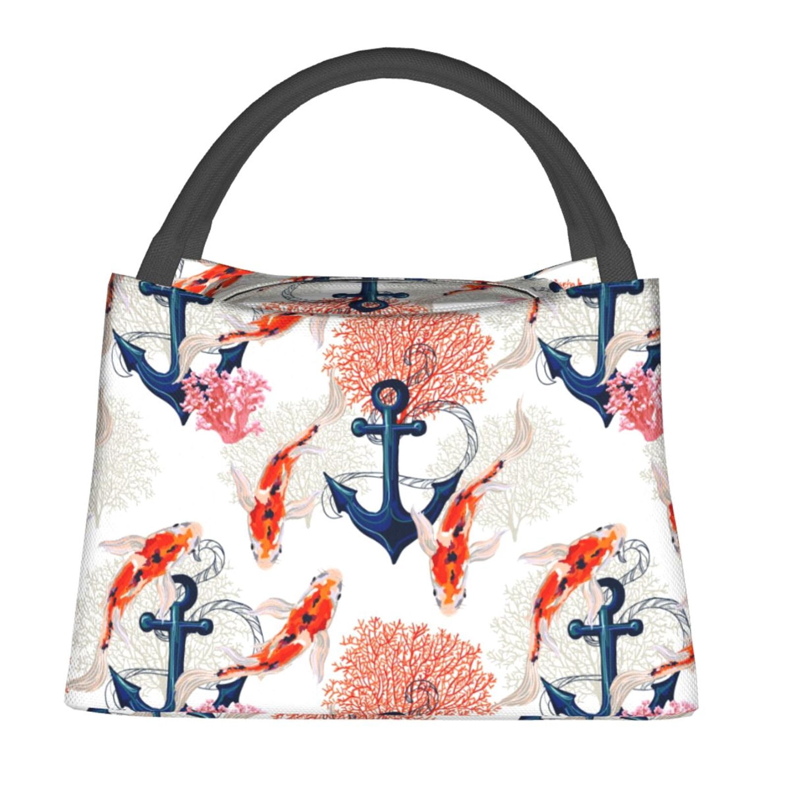 Gaeub Koi Fish And Corals Collapsible Cooler Bag Insulated,Leakproof ...