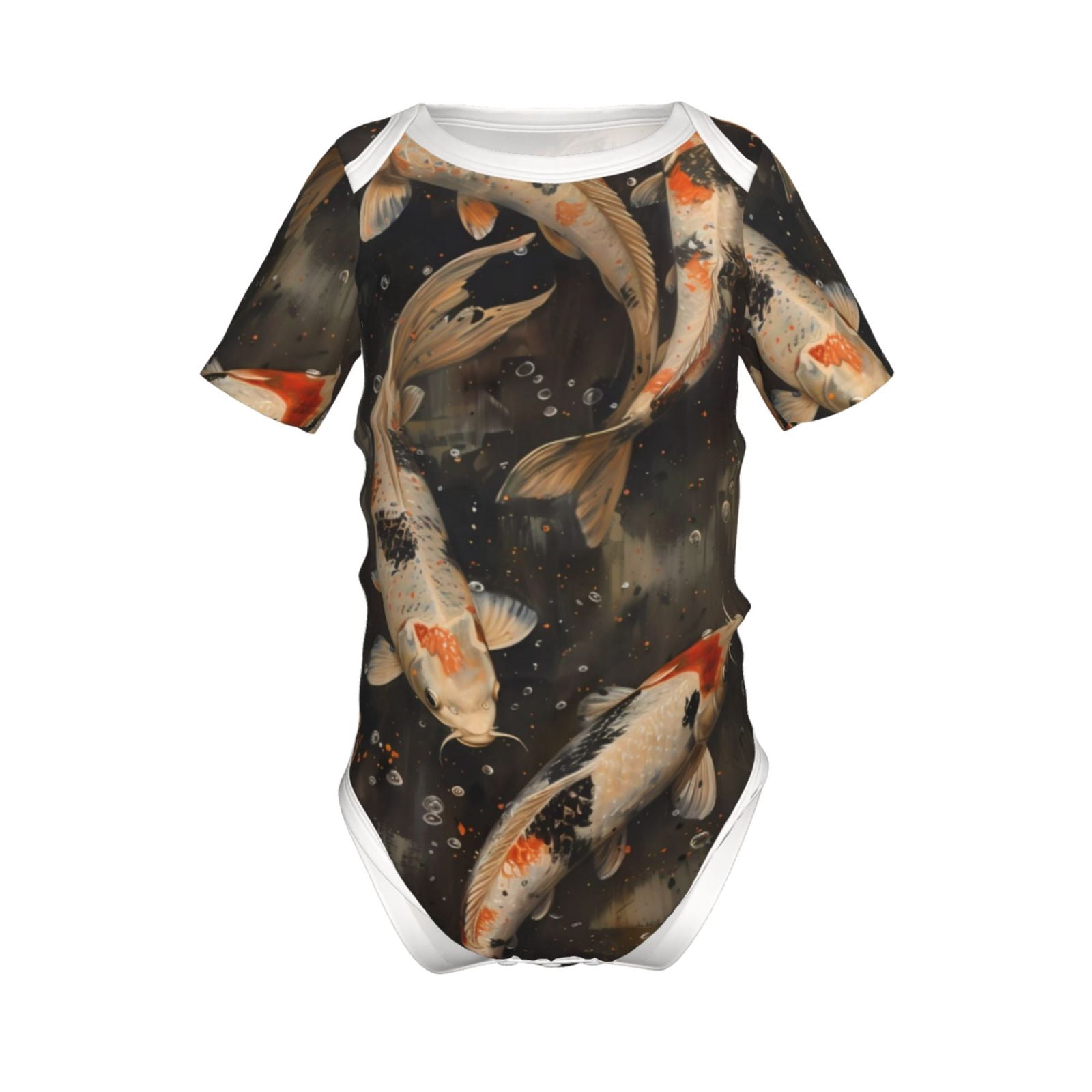 Gaeub Koi Fish Tranquility Print Infant Climbing Onesie,Toddler Outfit ...