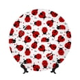 Gaeub Ladybug And Heart Print Ceramic Plate,Dinner Plates,Bone China ...