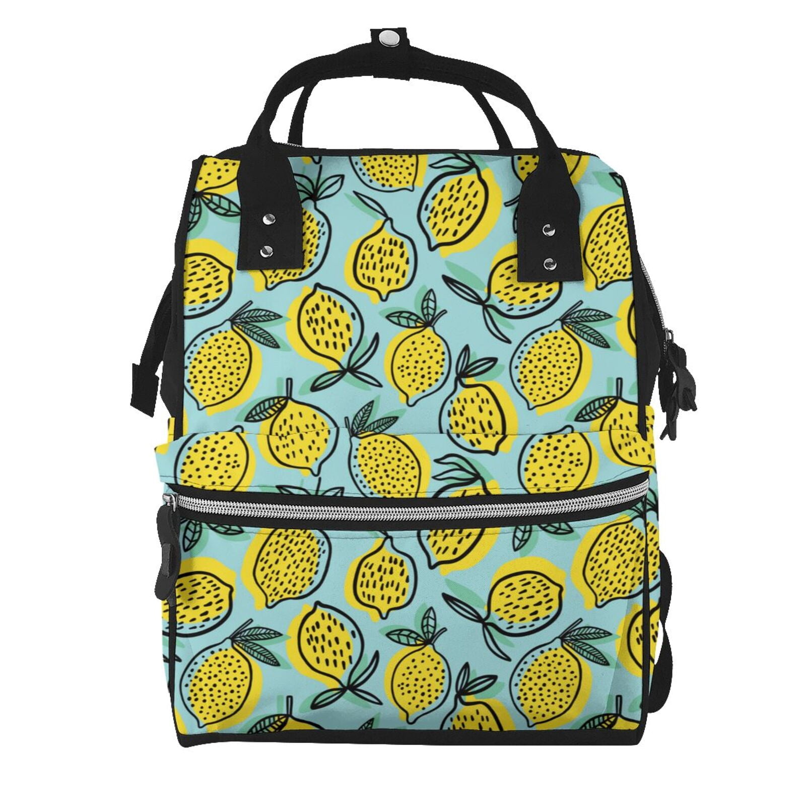 Gaeub Lemon Print Mummy Diaper Bag Backpack,Durable Maternity Baby ...
