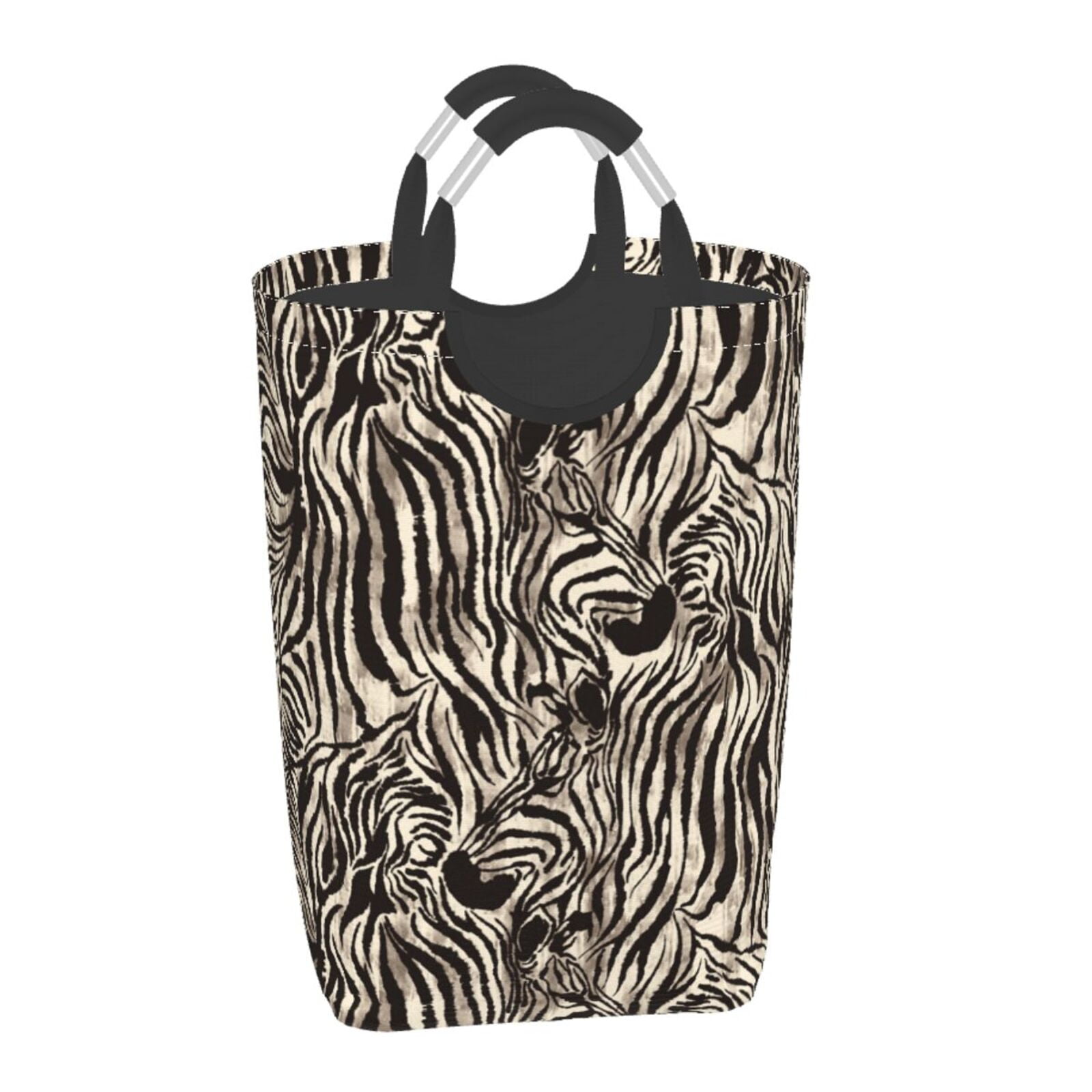 Gaeub Leopard And Zebra1 Print 50L Large Laundry Hampers with Handles ...