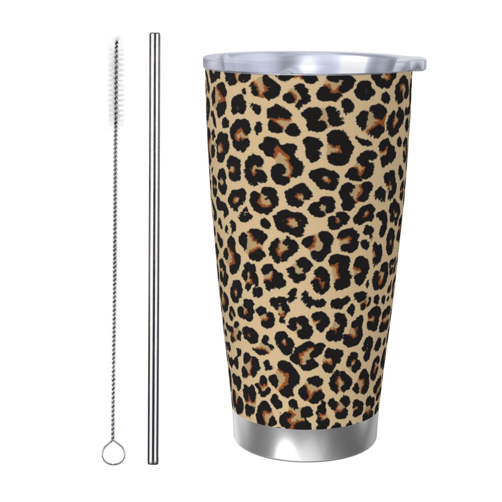 Gaeub Leopard Print-1 Print 20-Ounce Stainless Steel Car Cup,Tumblers ...