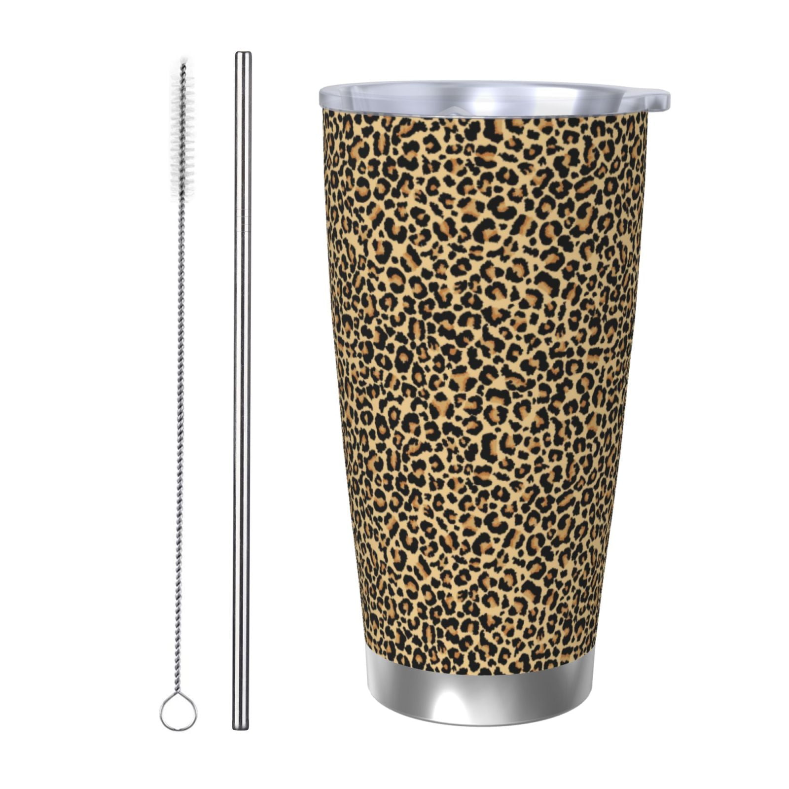 Gaeub Leopard Print Print 20-Ounce Stainless Steel Car Cup,Tumblers ...