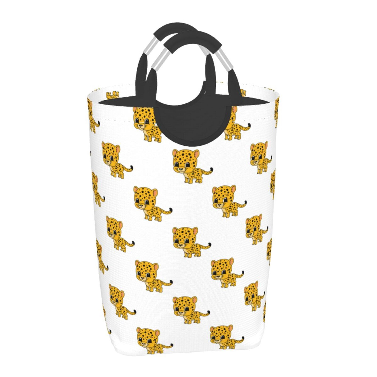 Gaeub Leopard Print Print 50L Large Laundry Hampers with Handles ...