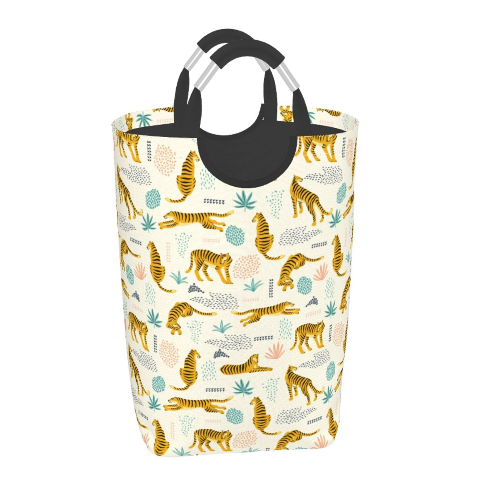 Gaeub Leopard Print Print 50L Large Laundry Hampers with Handles ...