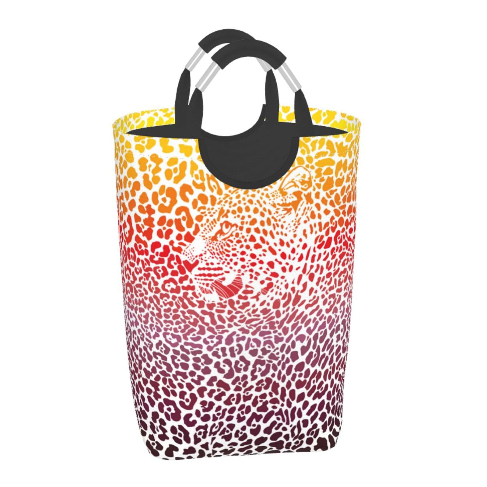 Gaeub Leopard Skins And Heads Print 50L Large Laundry Hampers with ...