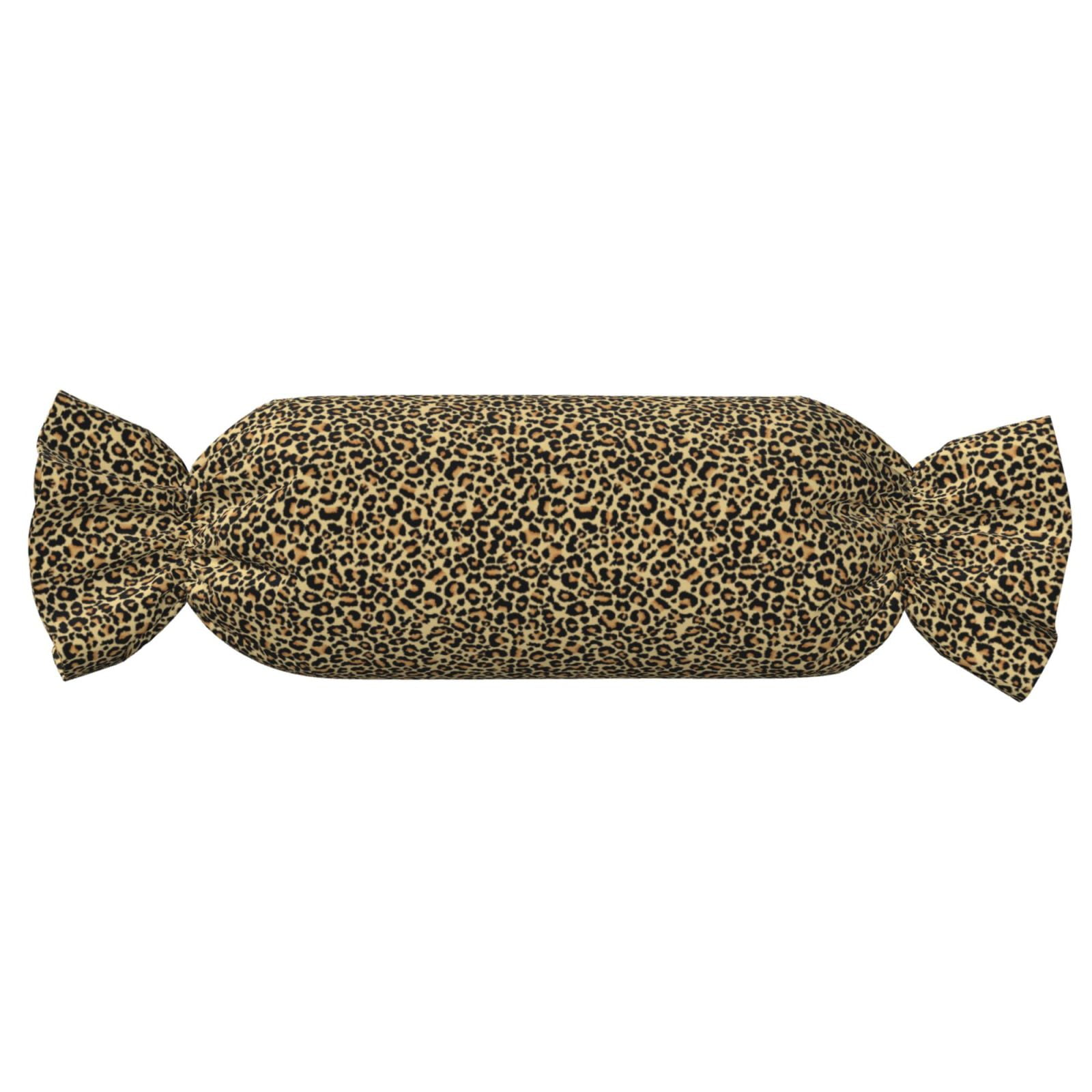 Gaeub Leopard2 Print Candy Pillow Cylindrical Pillows,Candies Shaped ...