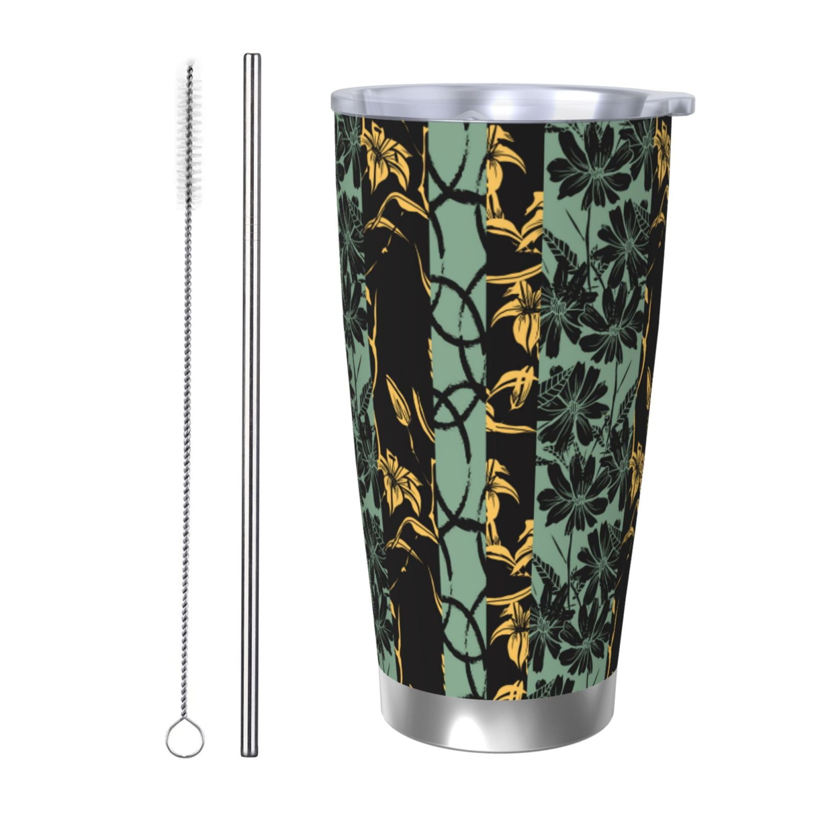 Gaeub Lilies Flowers Print 20-Ounce Stainless Steel Car Cup,Tumblers ...