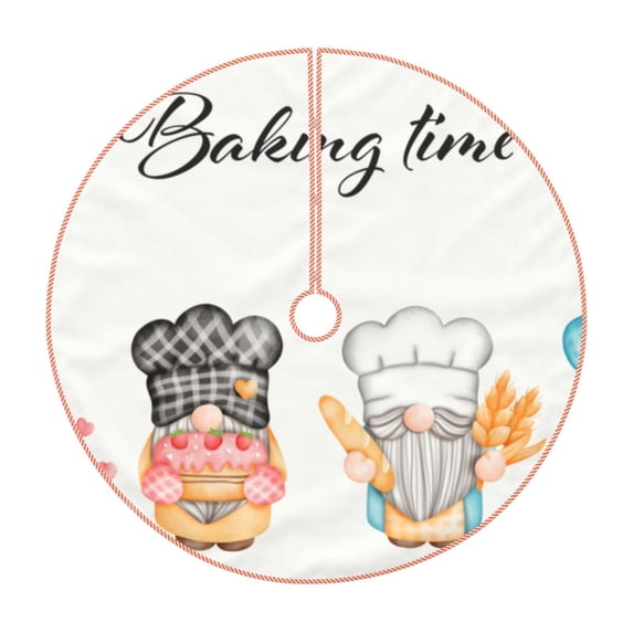 Gaeub Little Chef Gnome Print Christmas Tree Skirt,Christmas ...