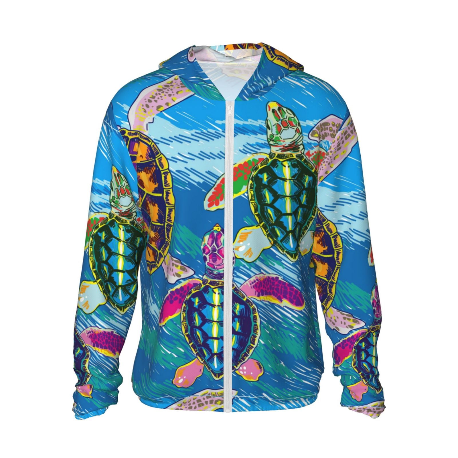 Gaeub Little Sea Turtles Men's and Women's UPF 50+ Long-Sleeved Sun ...