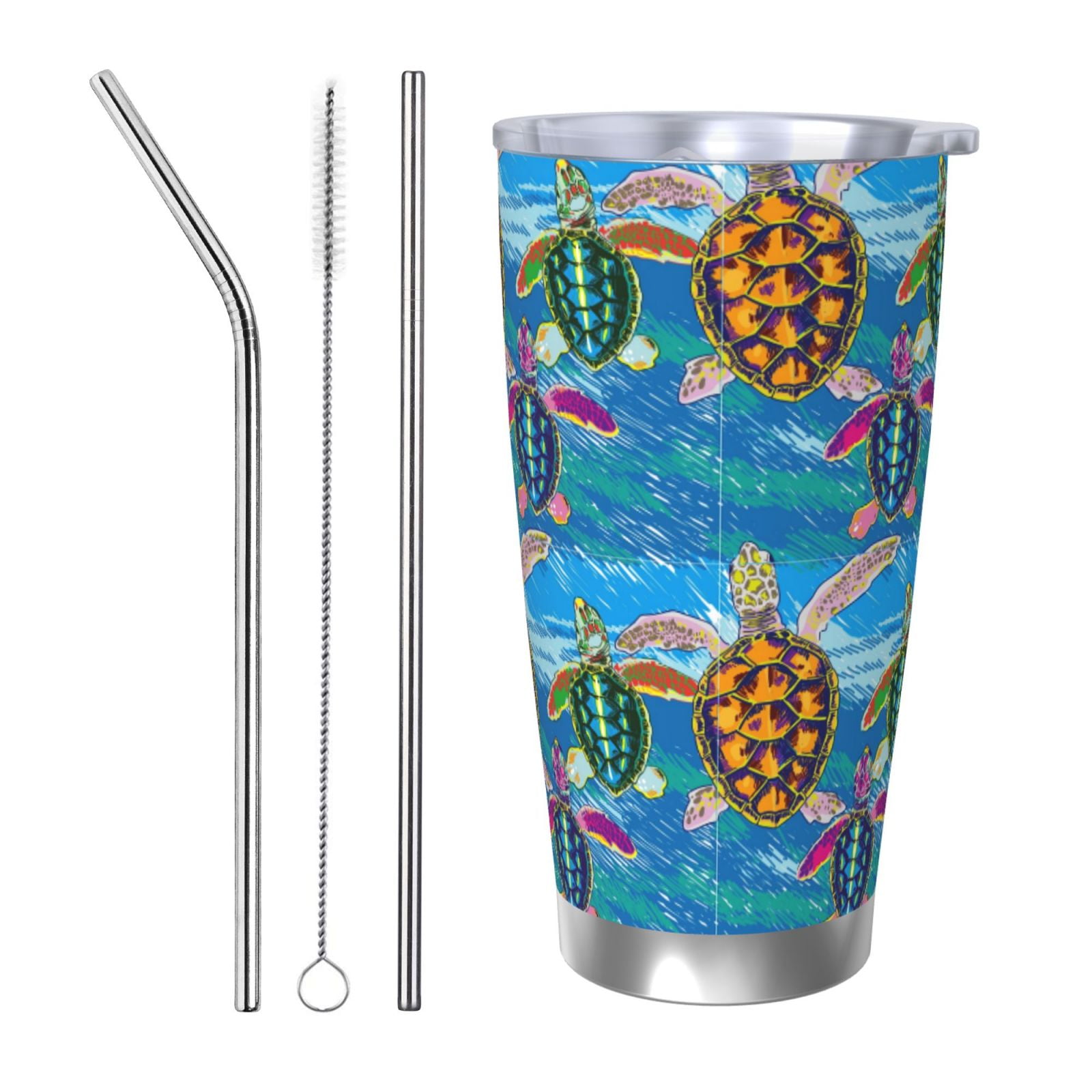 Gaeub Little Sea Turtles Print 20-Ounce Stainless Steel Car Cup ...