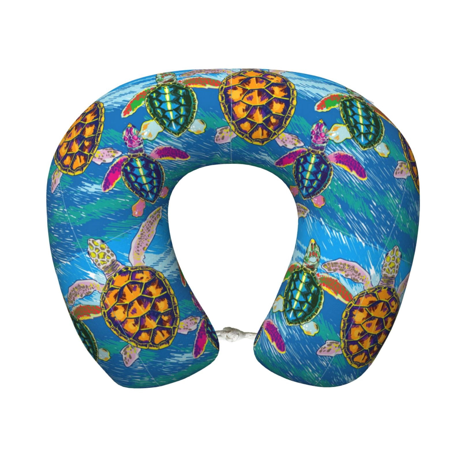 Gaeub Little Sea Turtles Print Memory Foam Travel Pillow,U-Shaped Neck ...