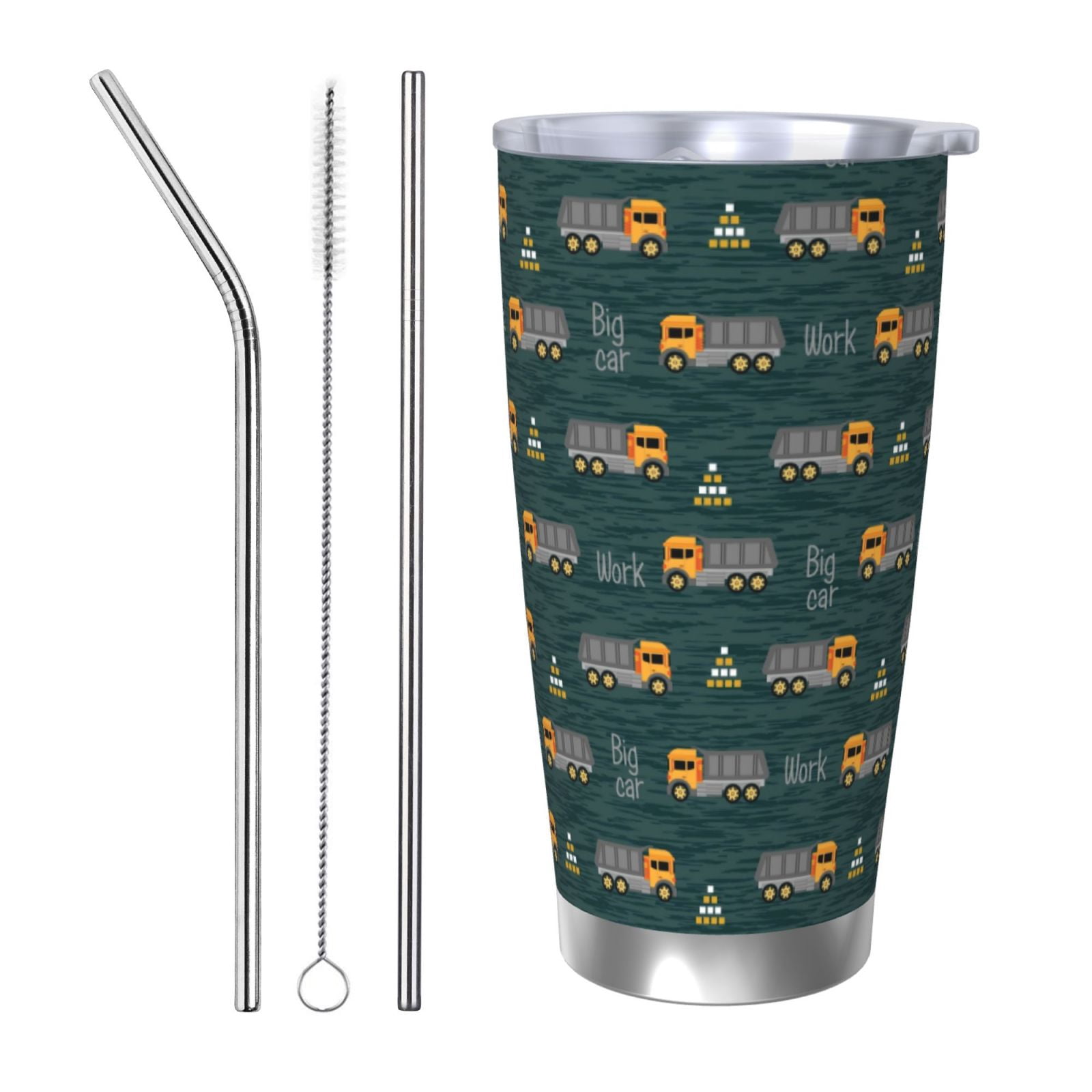 Gaeub Machine Print 20-Ounce Stainless Steel Car Cup,Tumblers Cups with ...