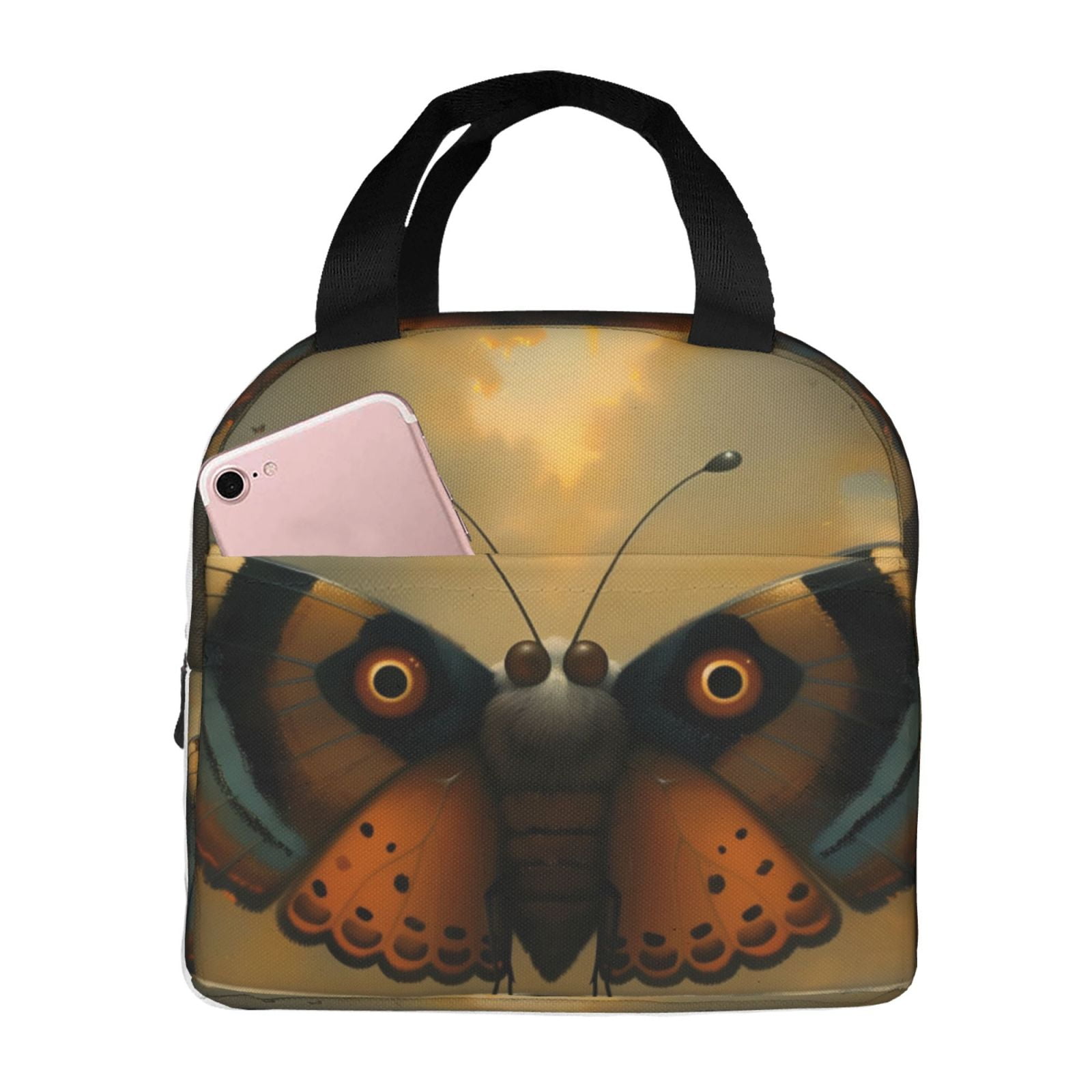 Gaeub Majestic Butterfly Sunset Print Lunch Bag Lunch Box for Women Men ...